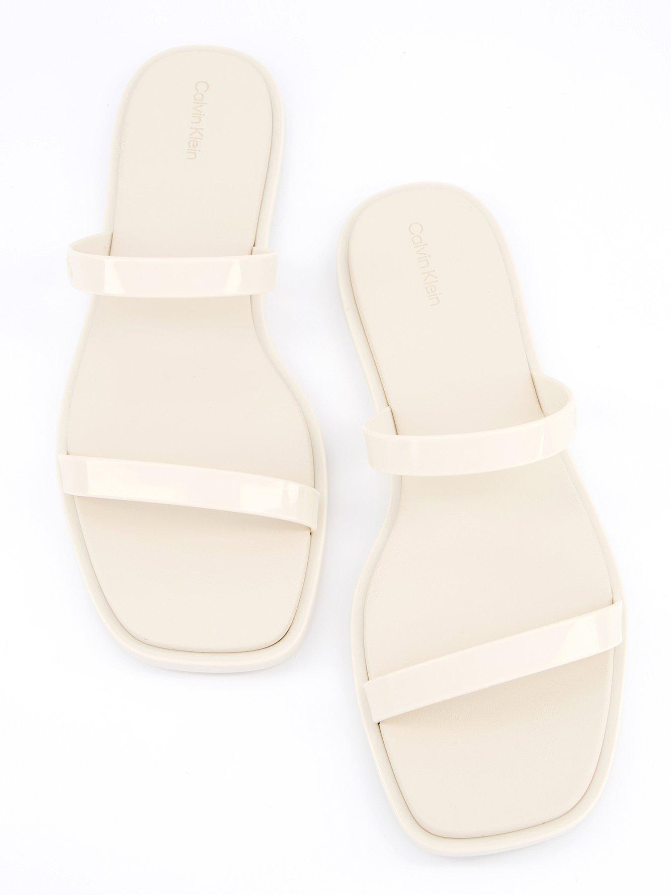 Calvin Klein Jelly Double Bar Slide - Grey | Very