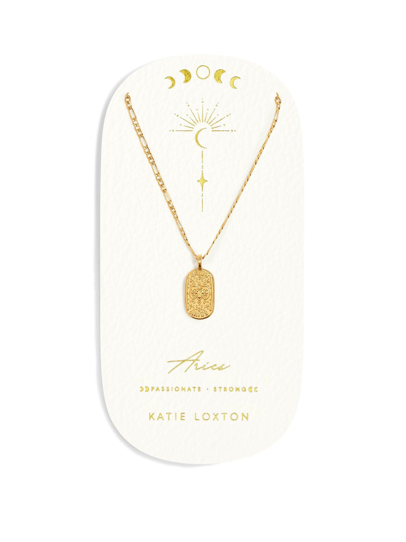 Katie Loxton Waterproof Gold Zodiac Necklace | Very