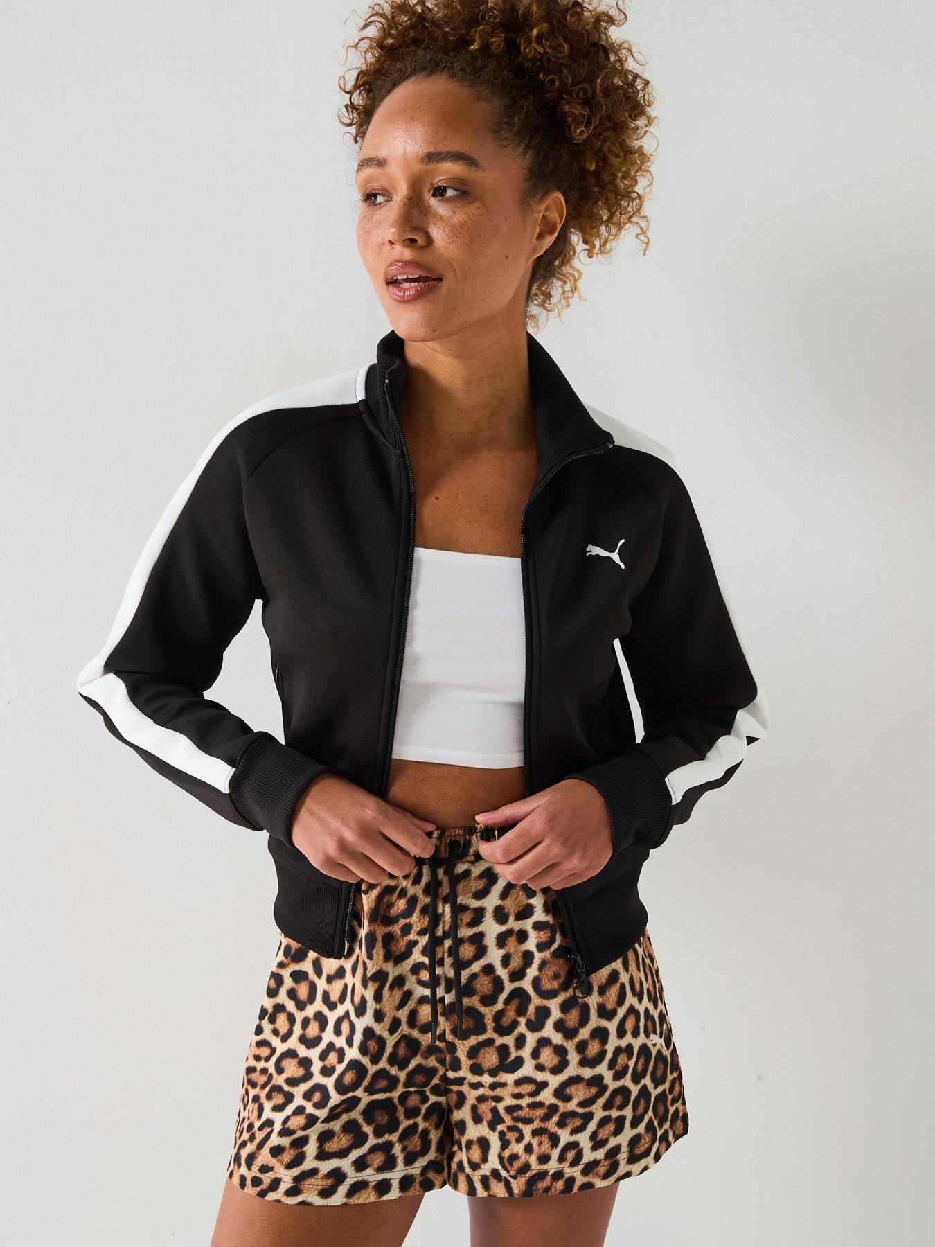 Puma Womens Wardrive Essentials Leo Luxe A-Line All Over Print Shorts ...
