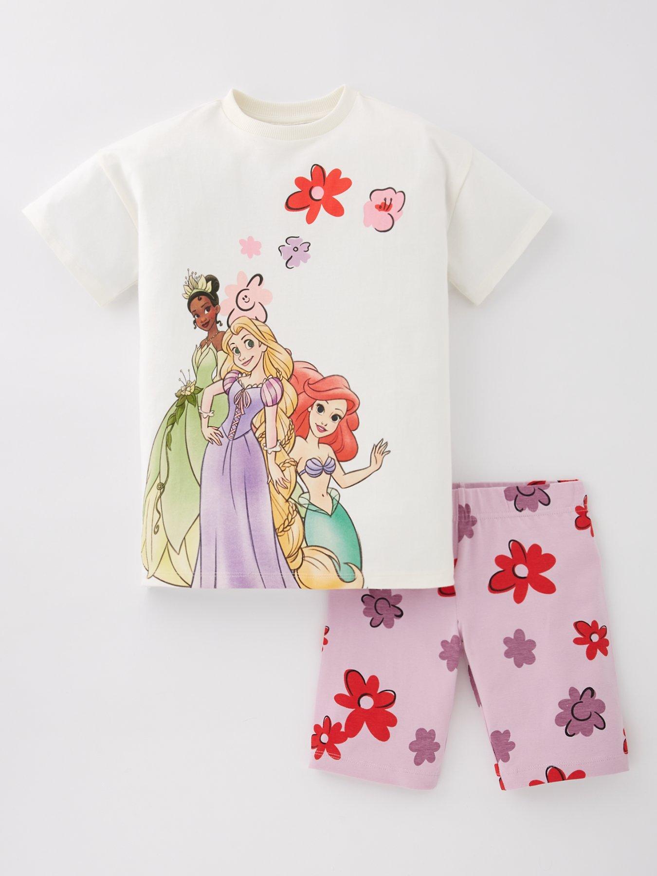 Disney Princess Short Sleeve Top And Cycling Short Set - Multi | Very