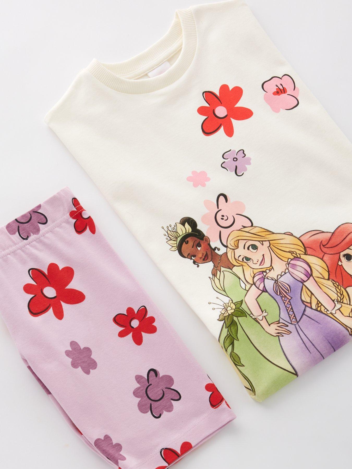 Disney Princess Short Sleeve Top And Cycling Short Set - Multi | Very