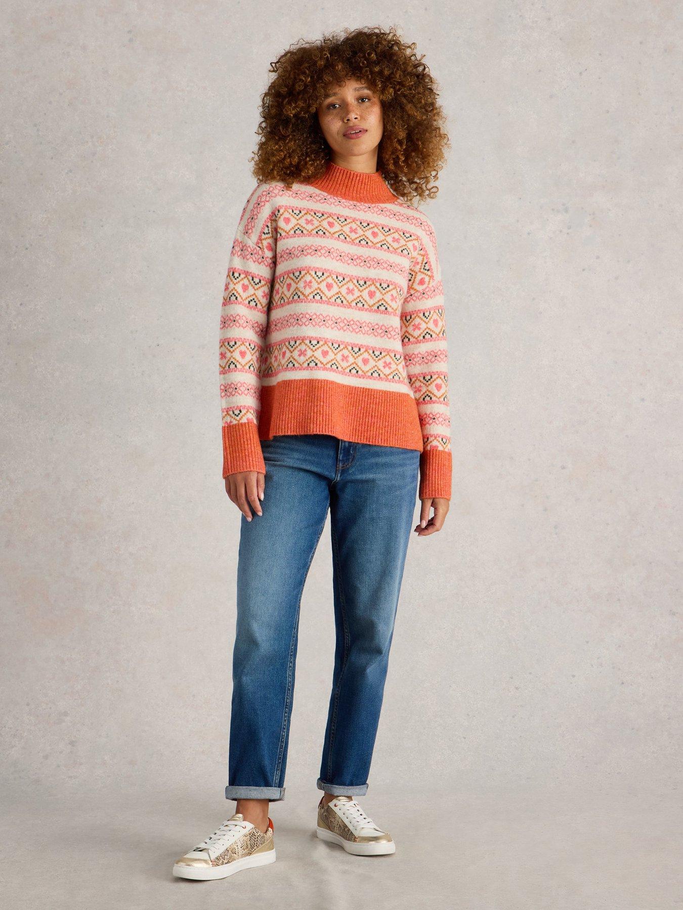 White Stuff Scandi Twist Fairisle Jumper - Beige | Very