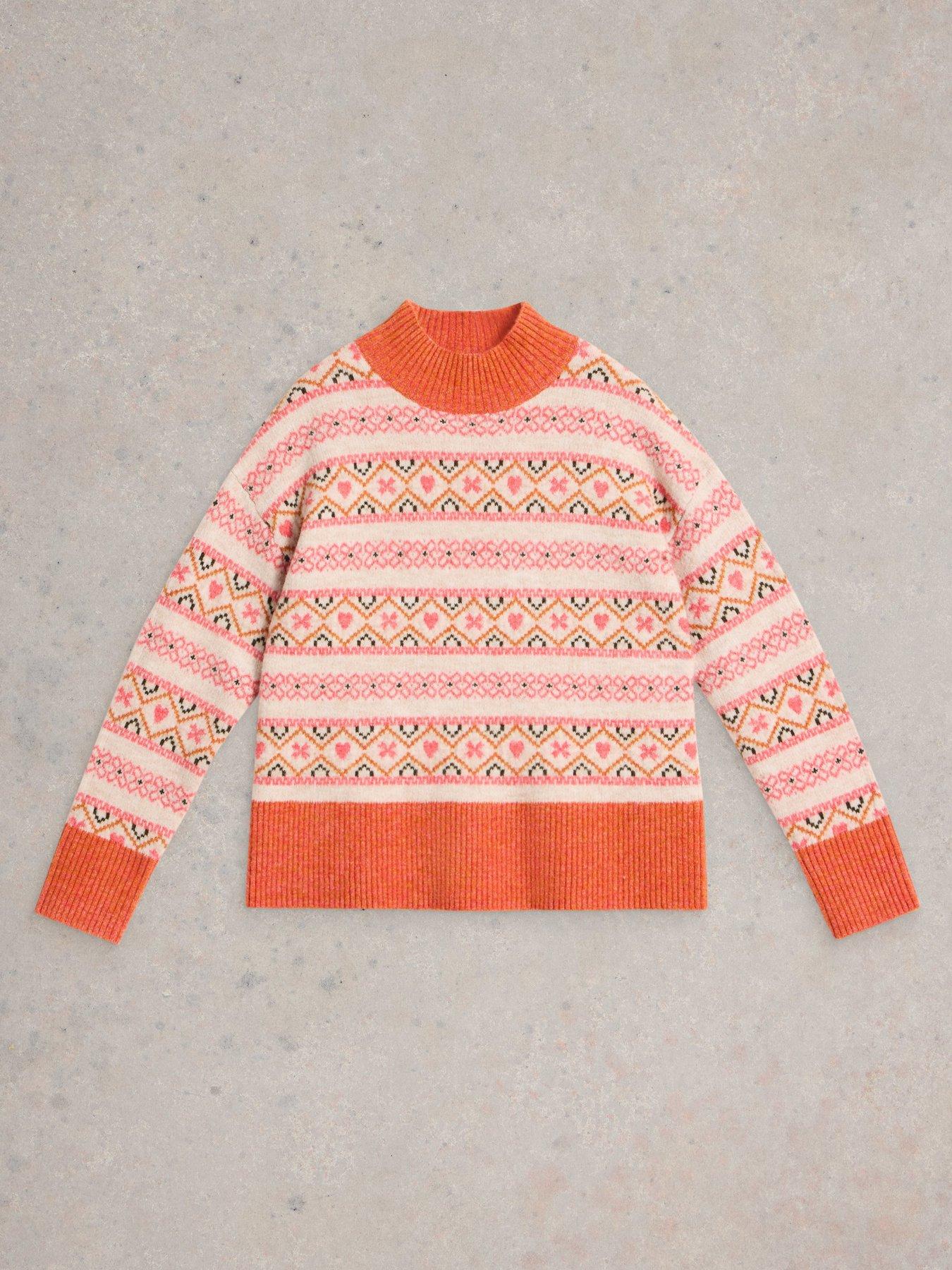 White Stuff Scandi Twist Fairisle Jumper - Beige | Very