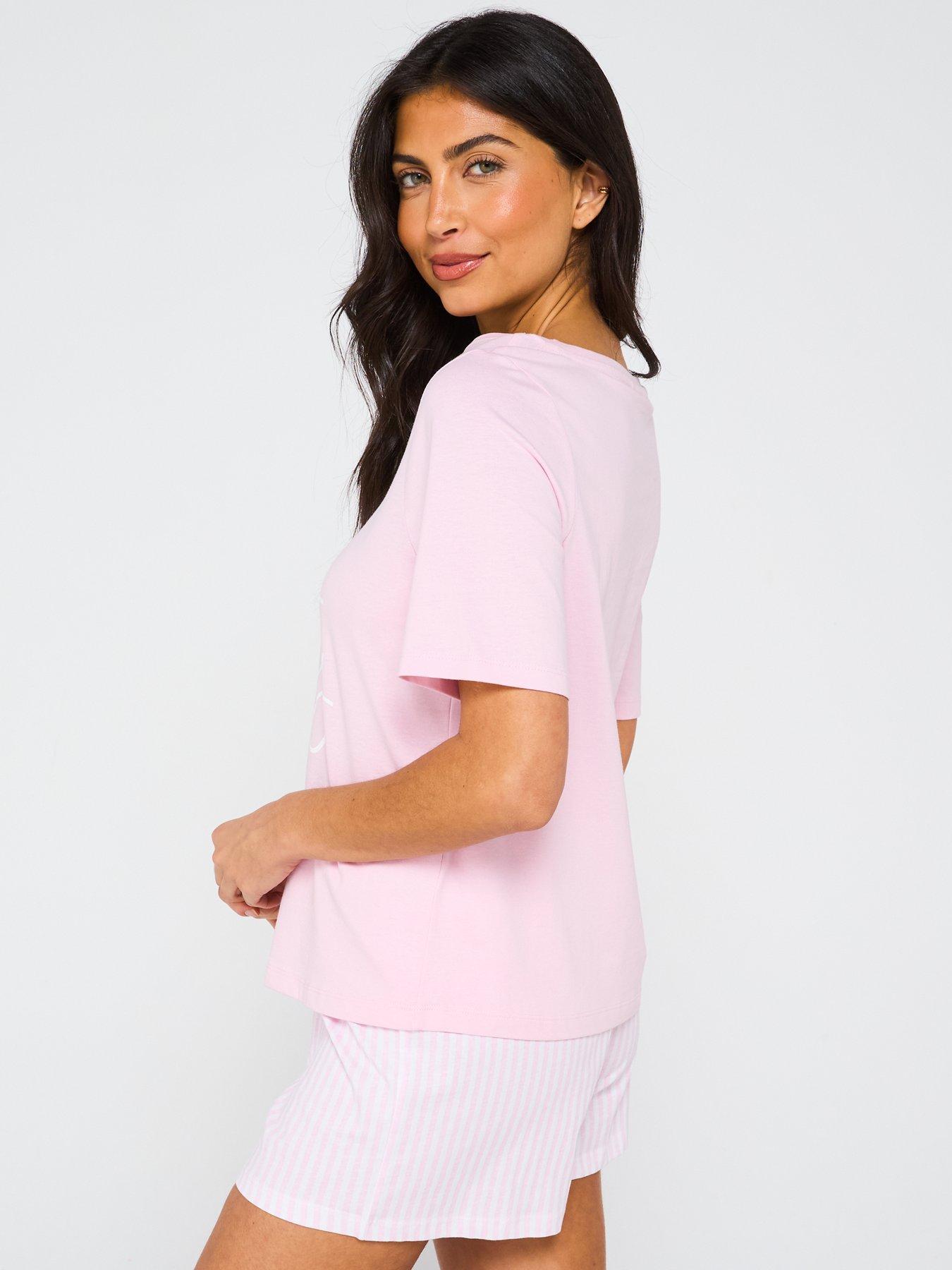 Everyday Hen Party Short Sleeve Short Pyjama Set - Pink | Very