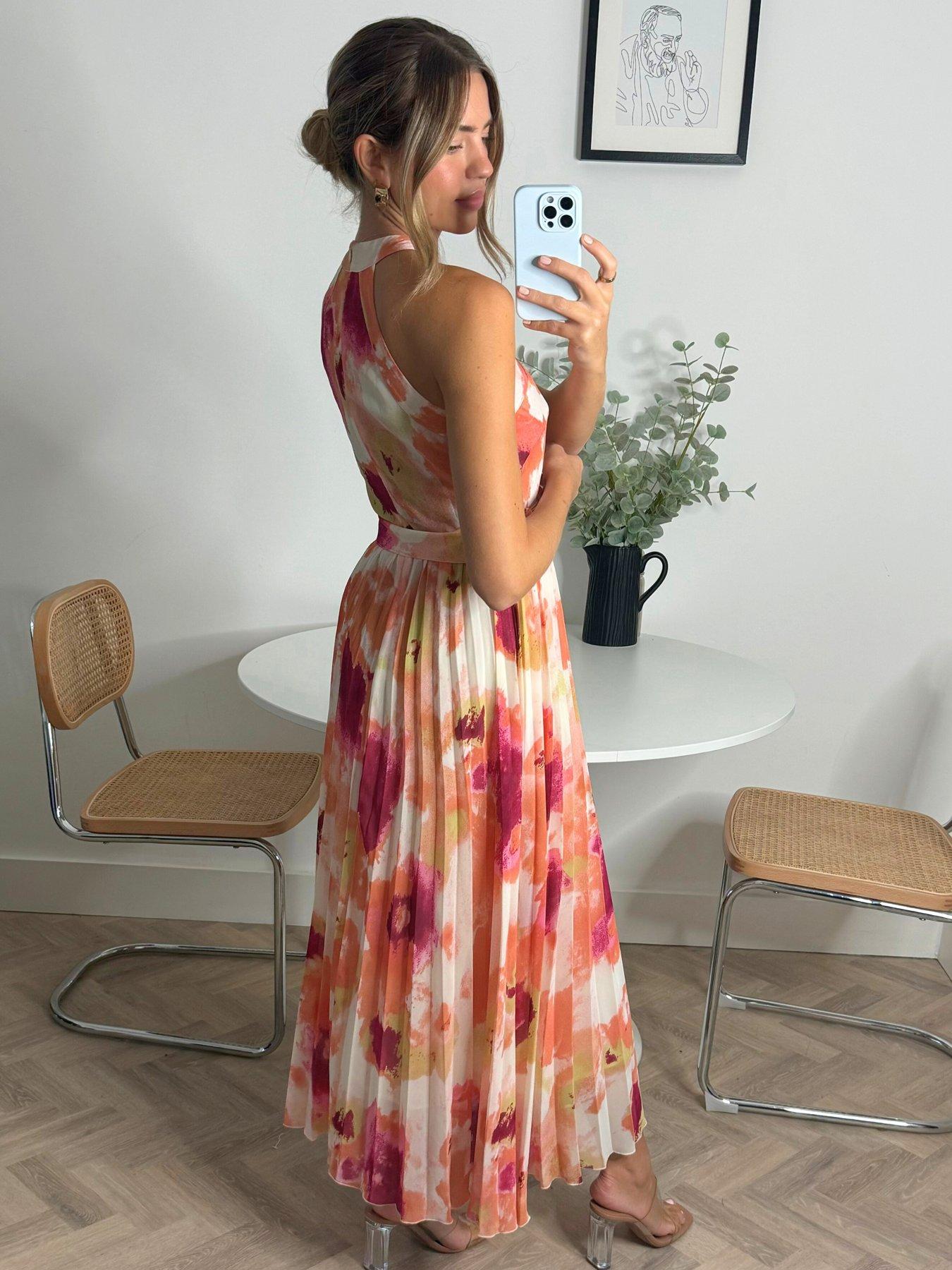 Style Cheat Paige Midi Dress - Rust | Very