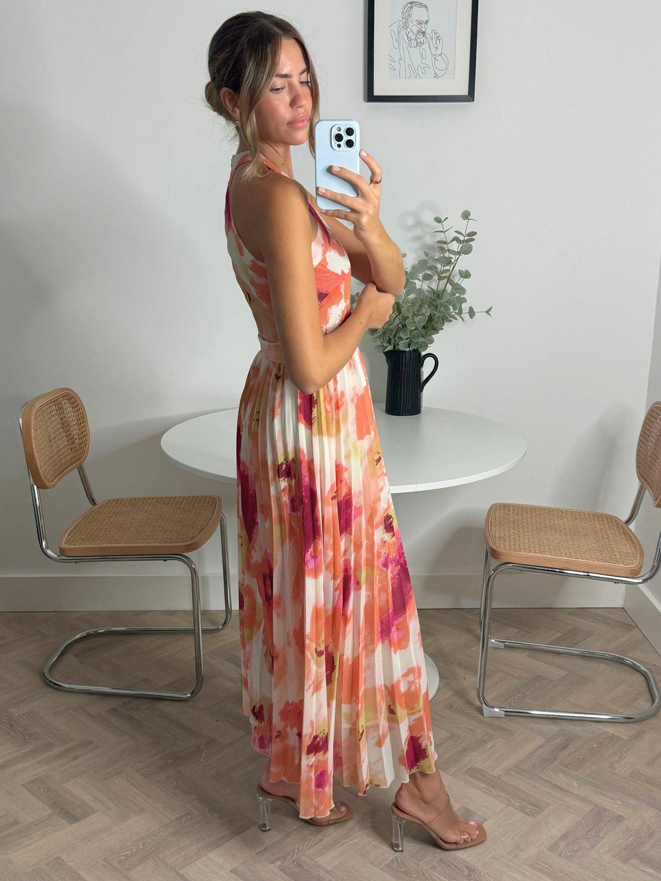 Style Cheat Paige Midi Dress - Rust | Very