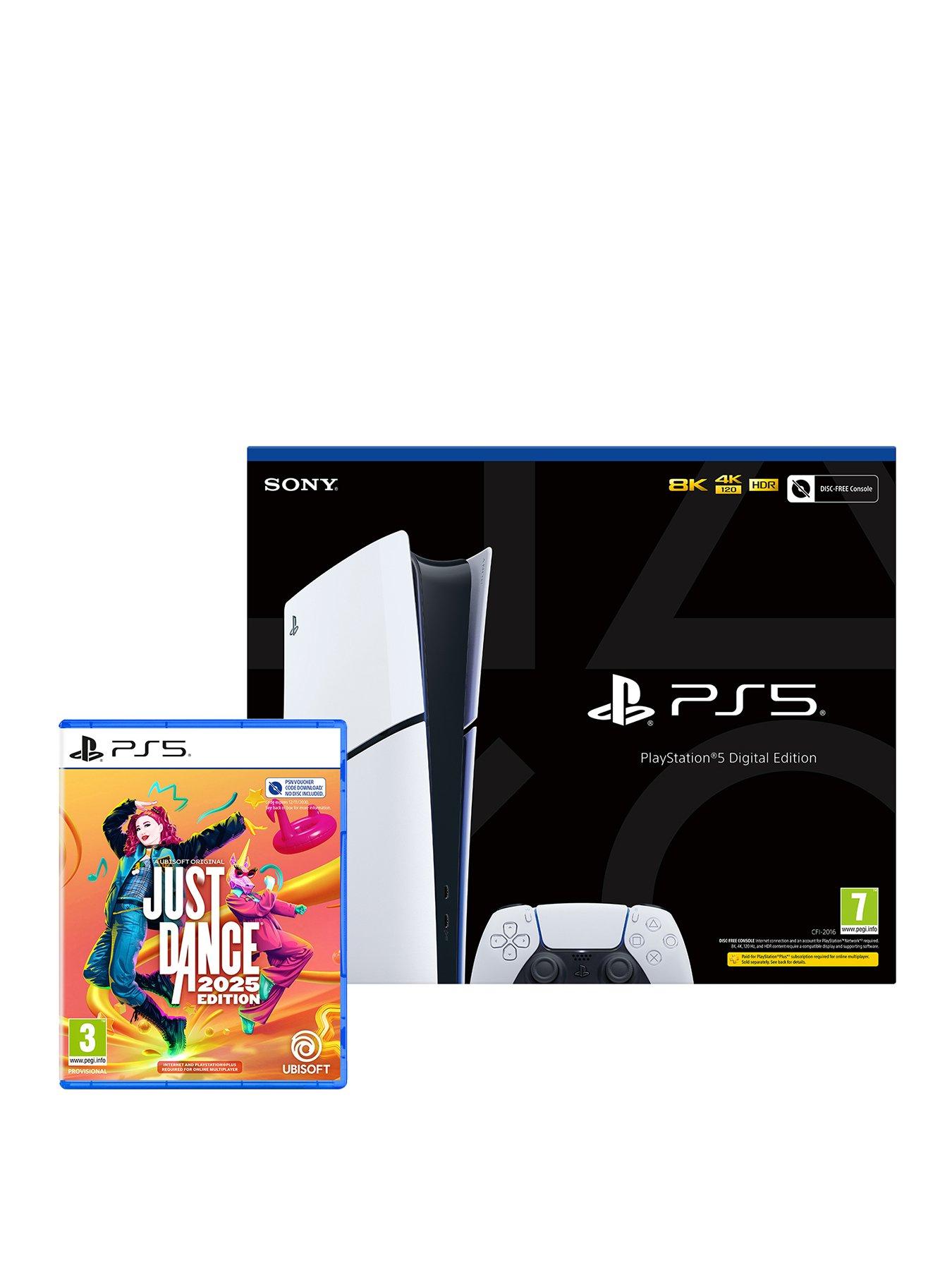 PlayStation 5 Digital Edition & Just Dance 2025 (Code in Box) | Very