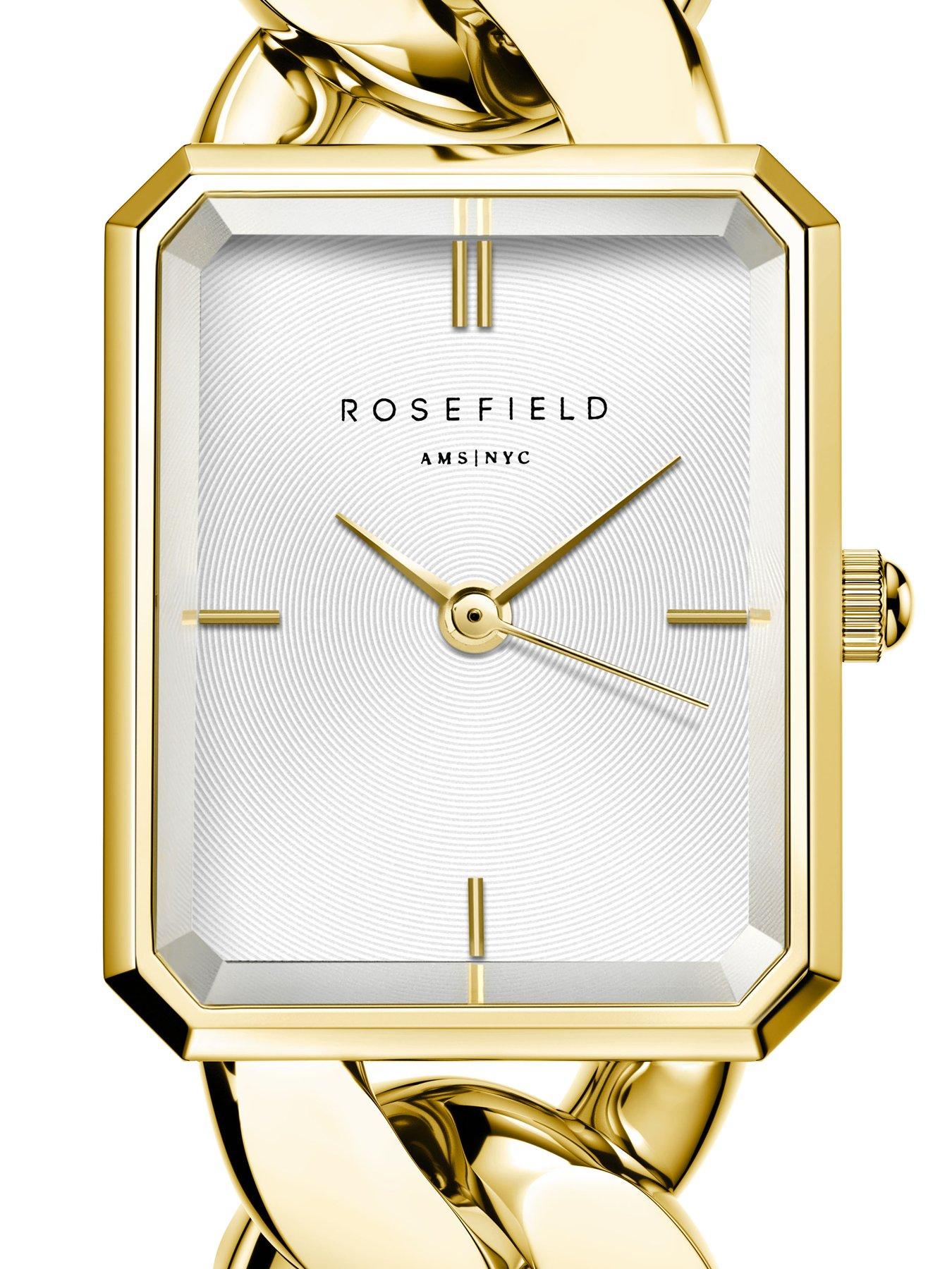 Rosefield Octagon XS Chain Watch Studio Edition with Silver Dial in a ...