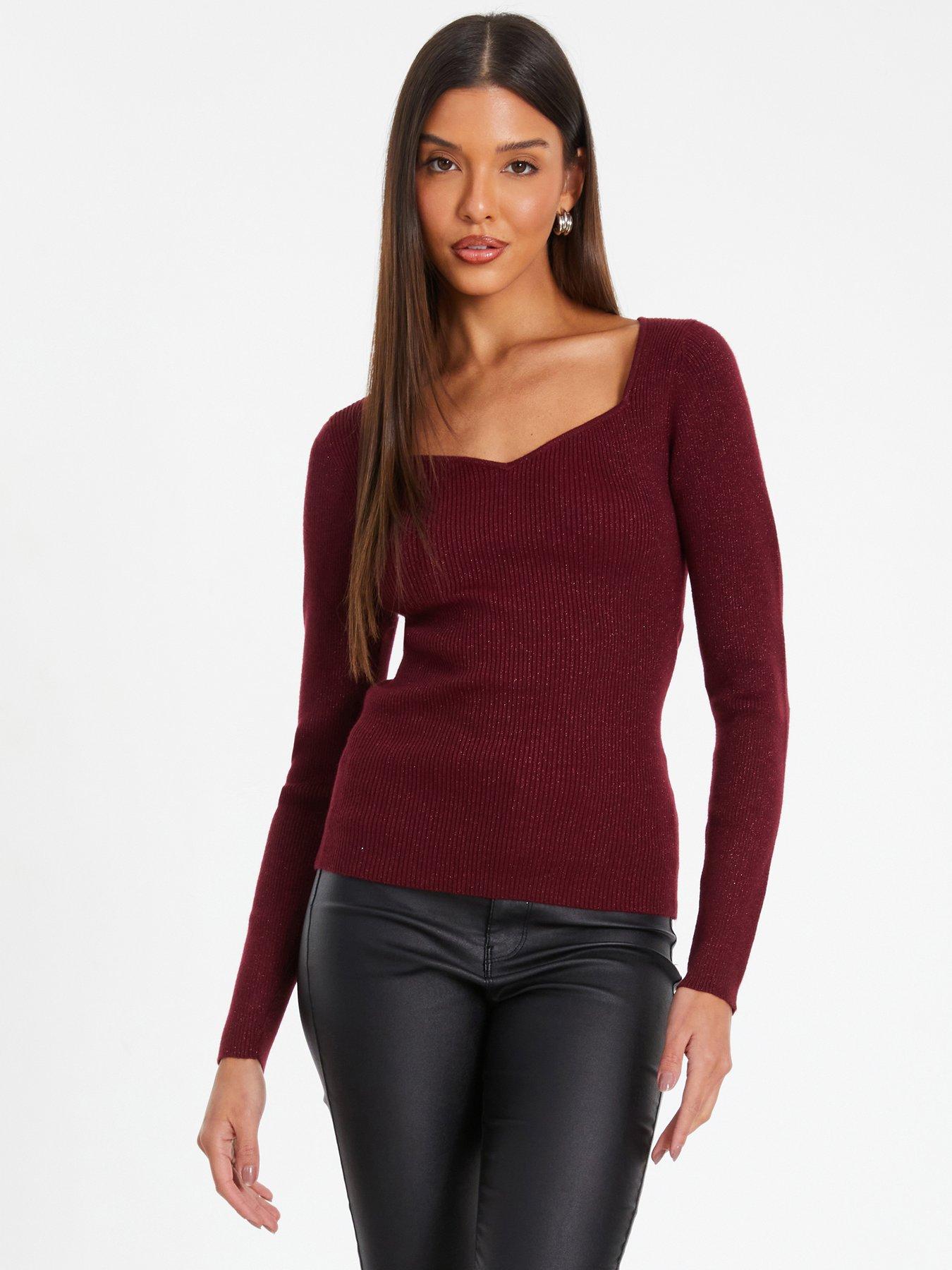 Quiz Berry Metallic Jumper | Very
