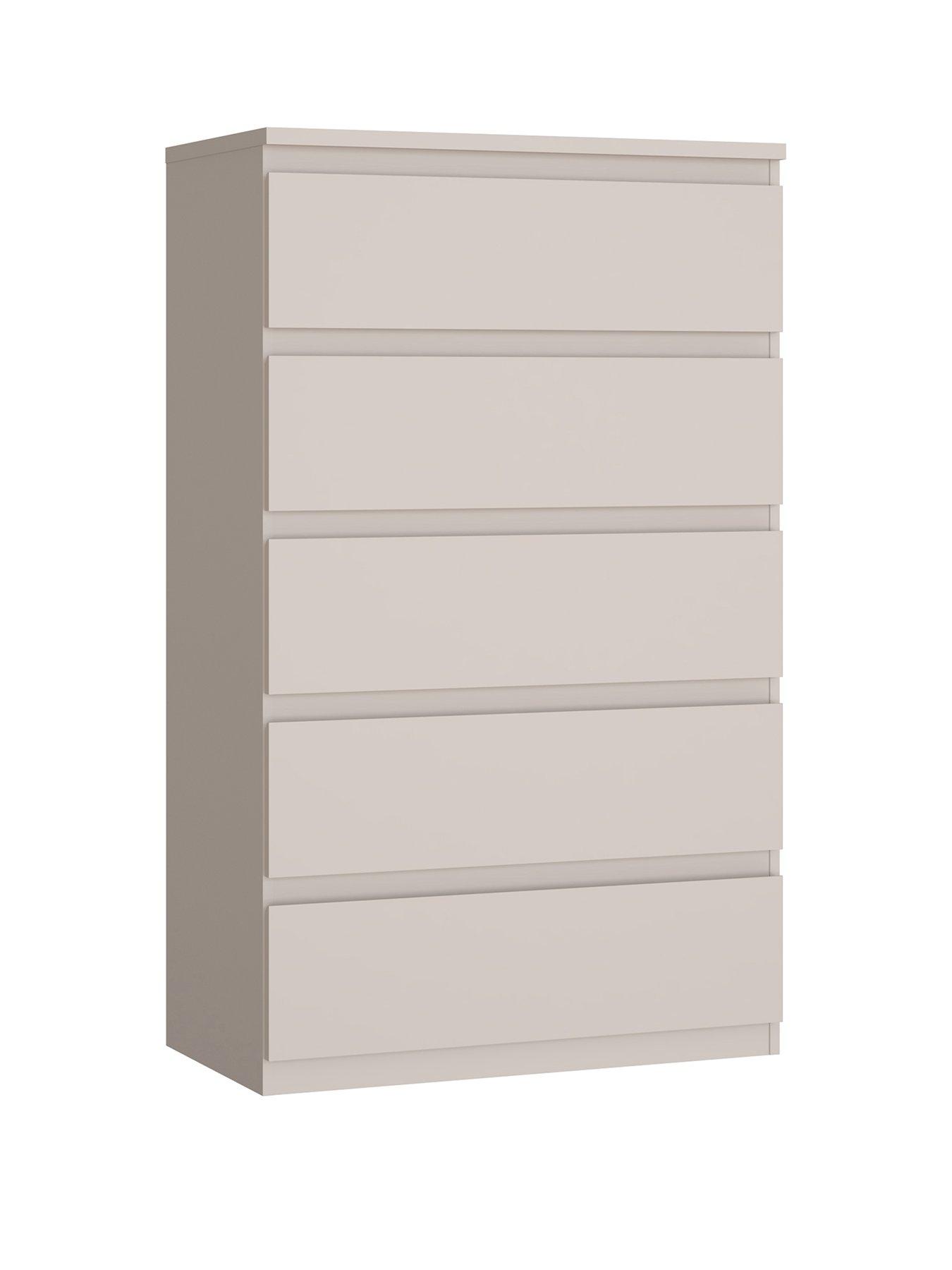 Very Home Lisson 5 Drawer Chest - Oatmeal - FSC® Certified | Very