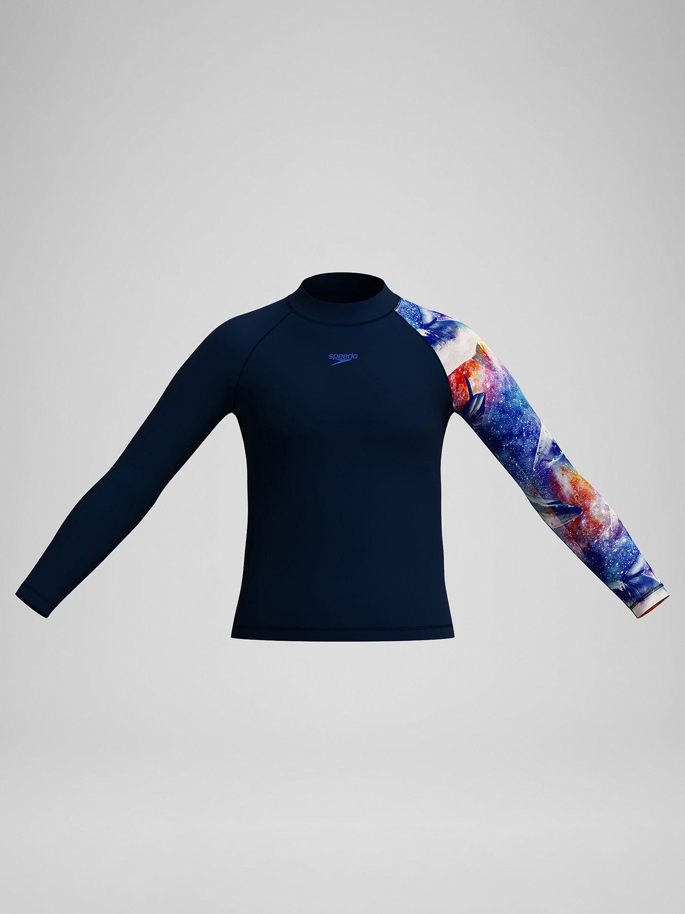 Speedo Boys Digital Long Sleeve Rash Top - Multi | Very