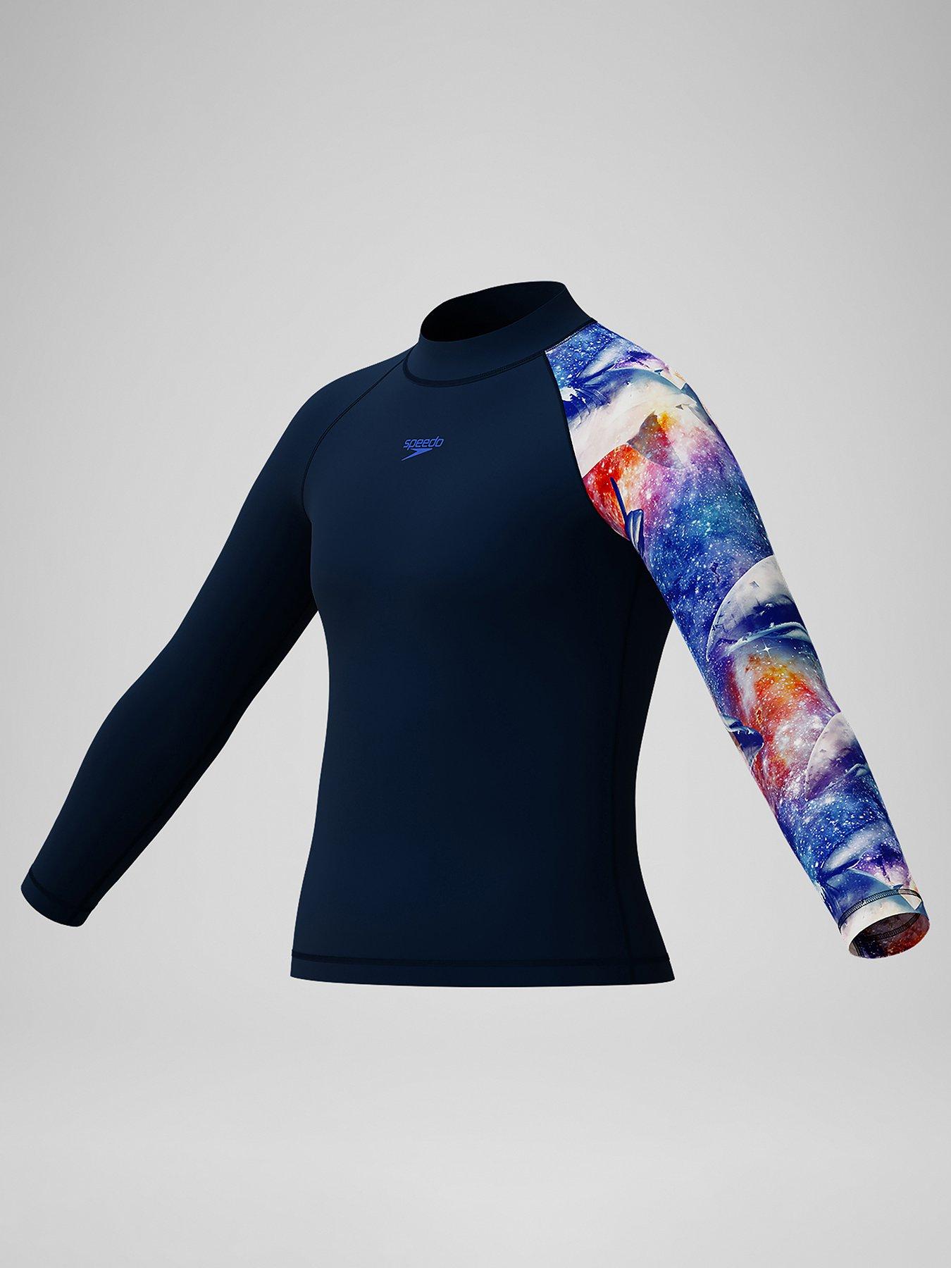 Speedo Boys Digital Long Sleeve Rash Top - Multi | Very