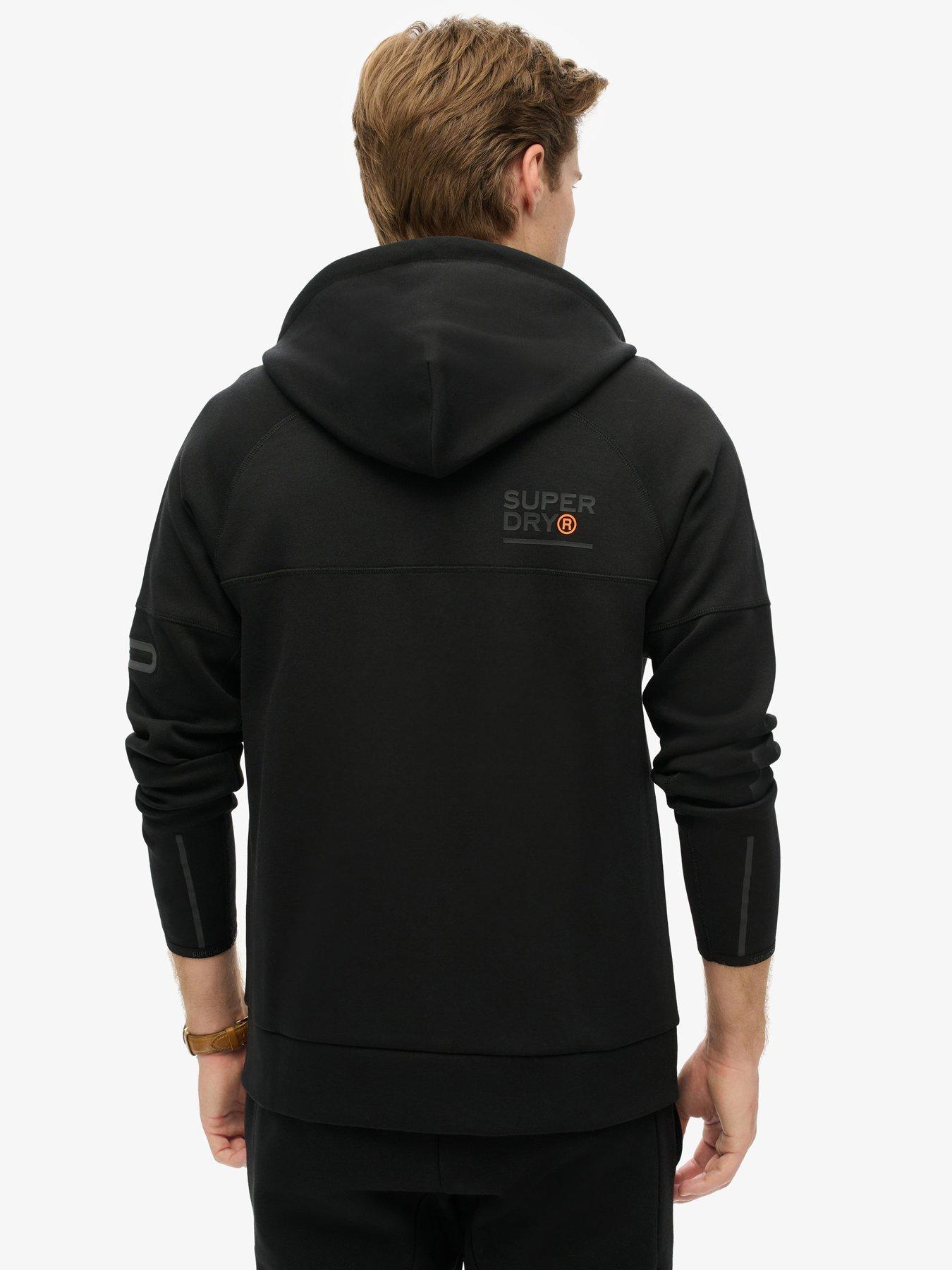 Superdry Code Tech Logo Zip Hoodie - Black | Very