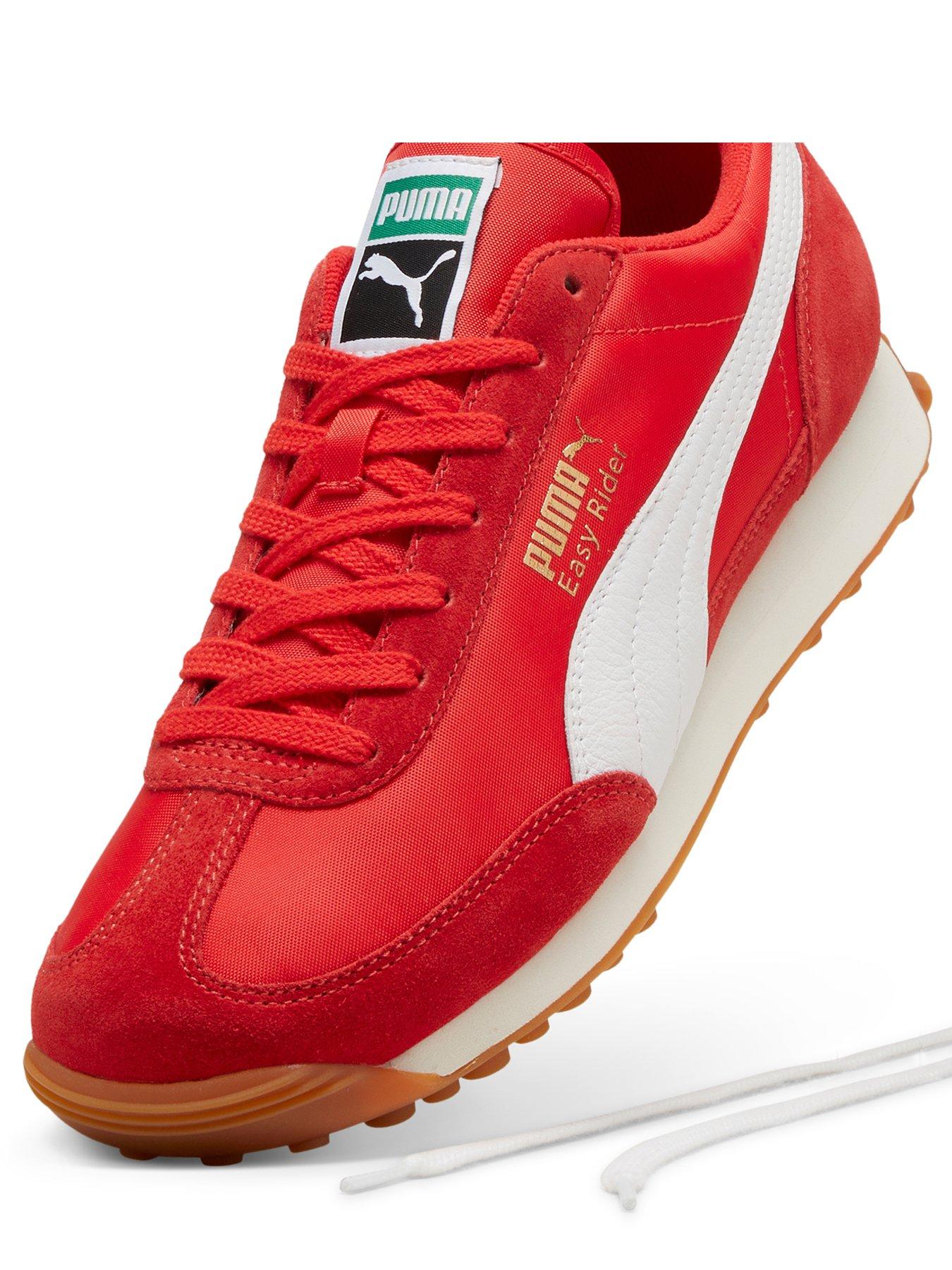 Puma Unisex Easy Rider Vintage Trainers - Red | Very