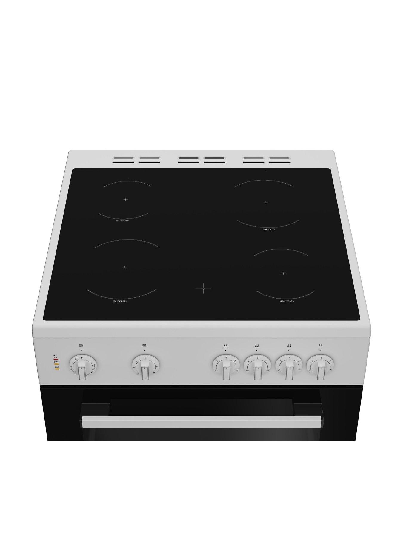 Indesit IT60V9KMW/UK 60cm Wide Freestanding Twin Cavity Electric Cooker ...