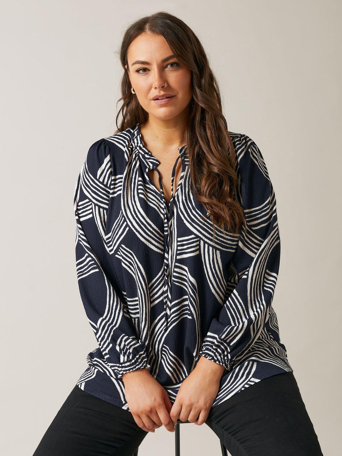 Evans Jersey Crepe Gypsy Top | Very