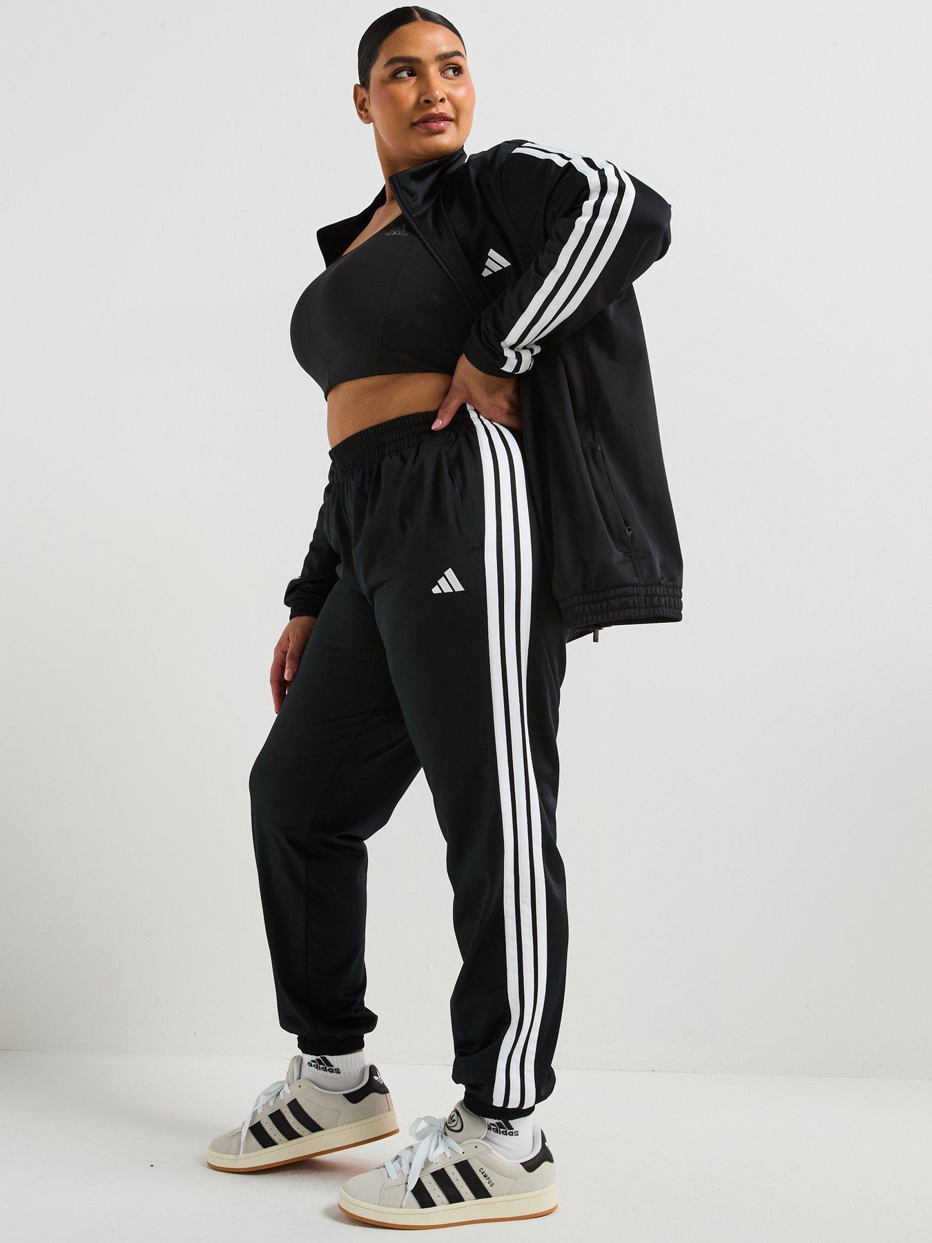 adidas Sportswear Womens Plus Size Tricot 3-stripes Tracksuit Bottoms ...