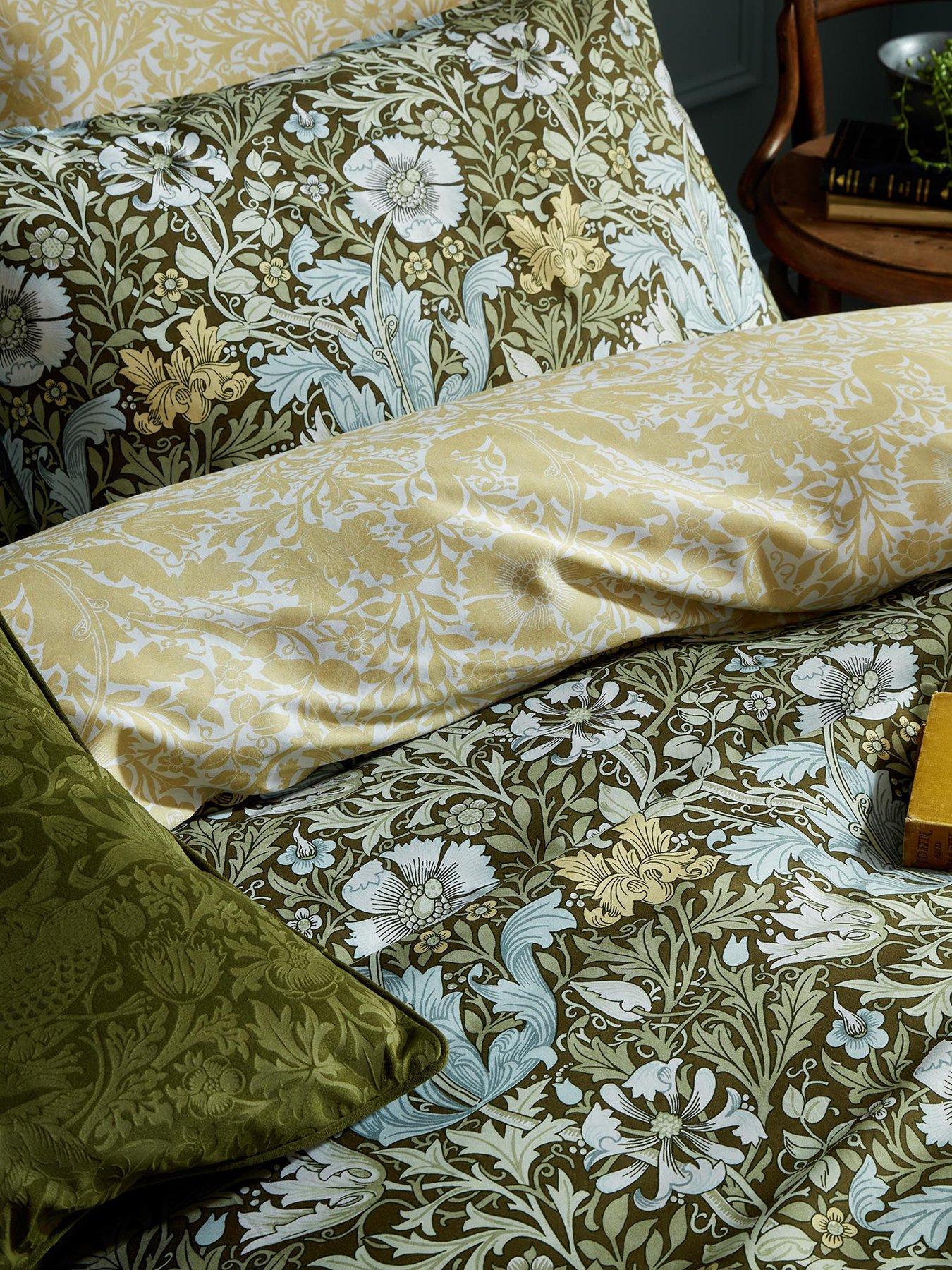 William Morris at Home Compton 100% Cotton Sateen Duvet Cover Set | Very