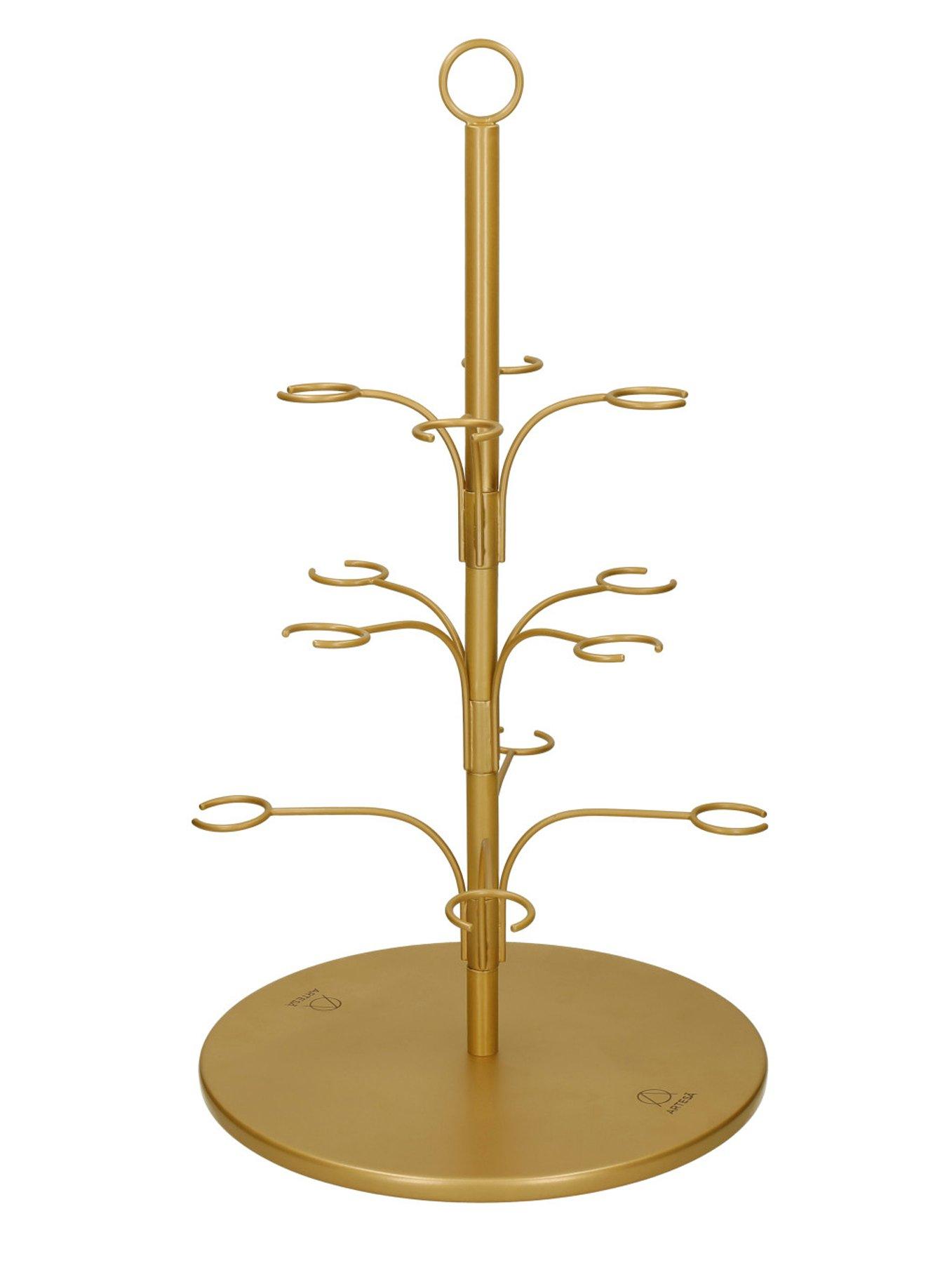 Artesa Gin and Cocktail Serving Tree, Gold Finish | Very