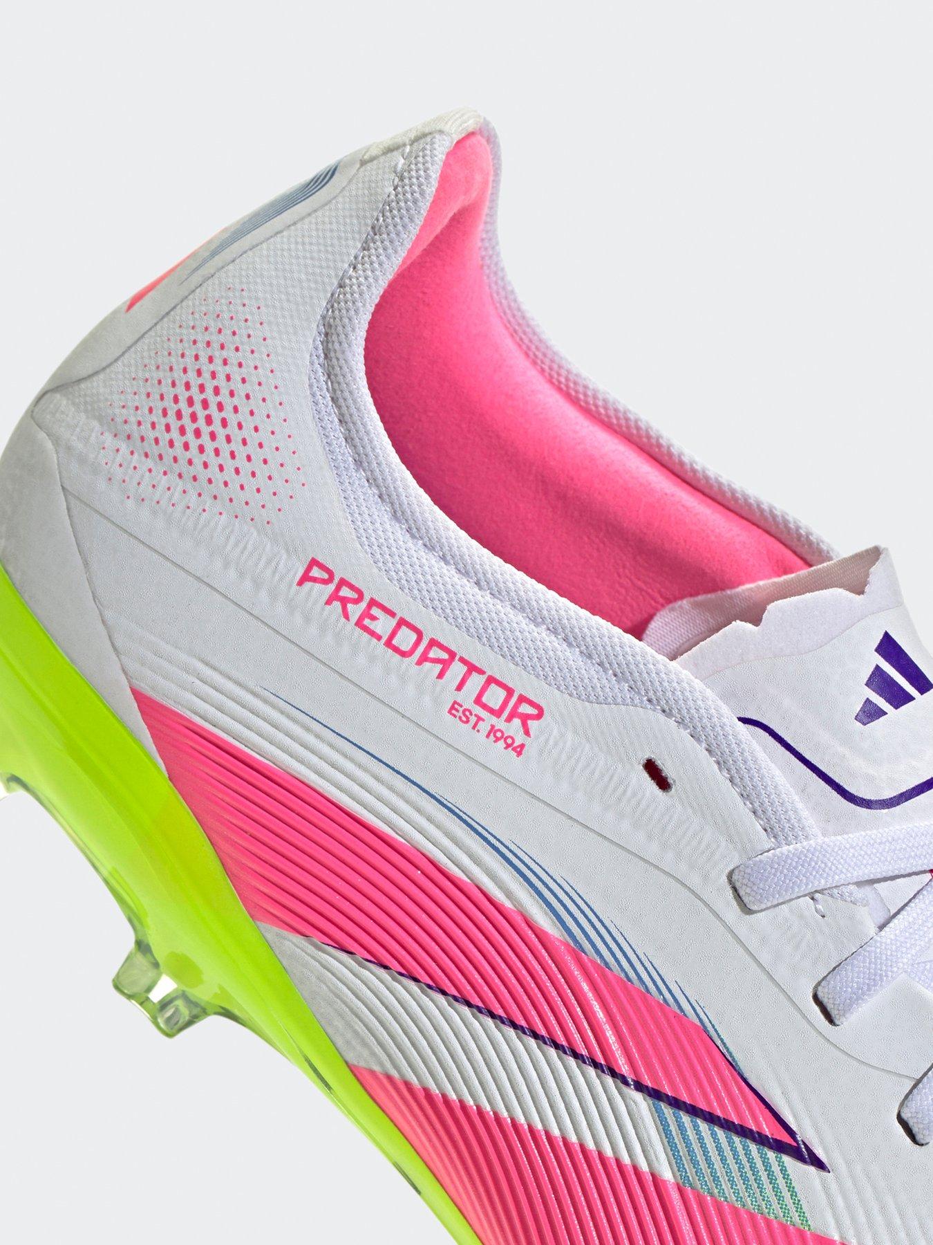 adidas Mens Predator Pro Firm Ground Football Boot - White | Very