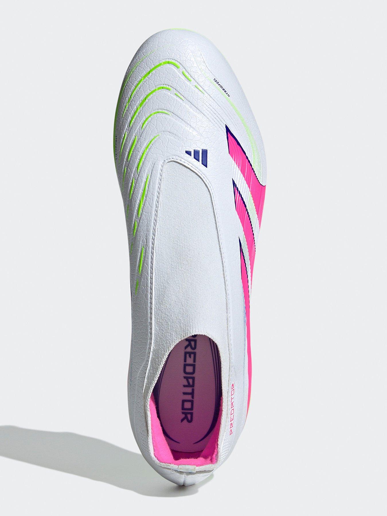 adidas Mens Predator League Laceless Firm Ground Football Boot - White ...