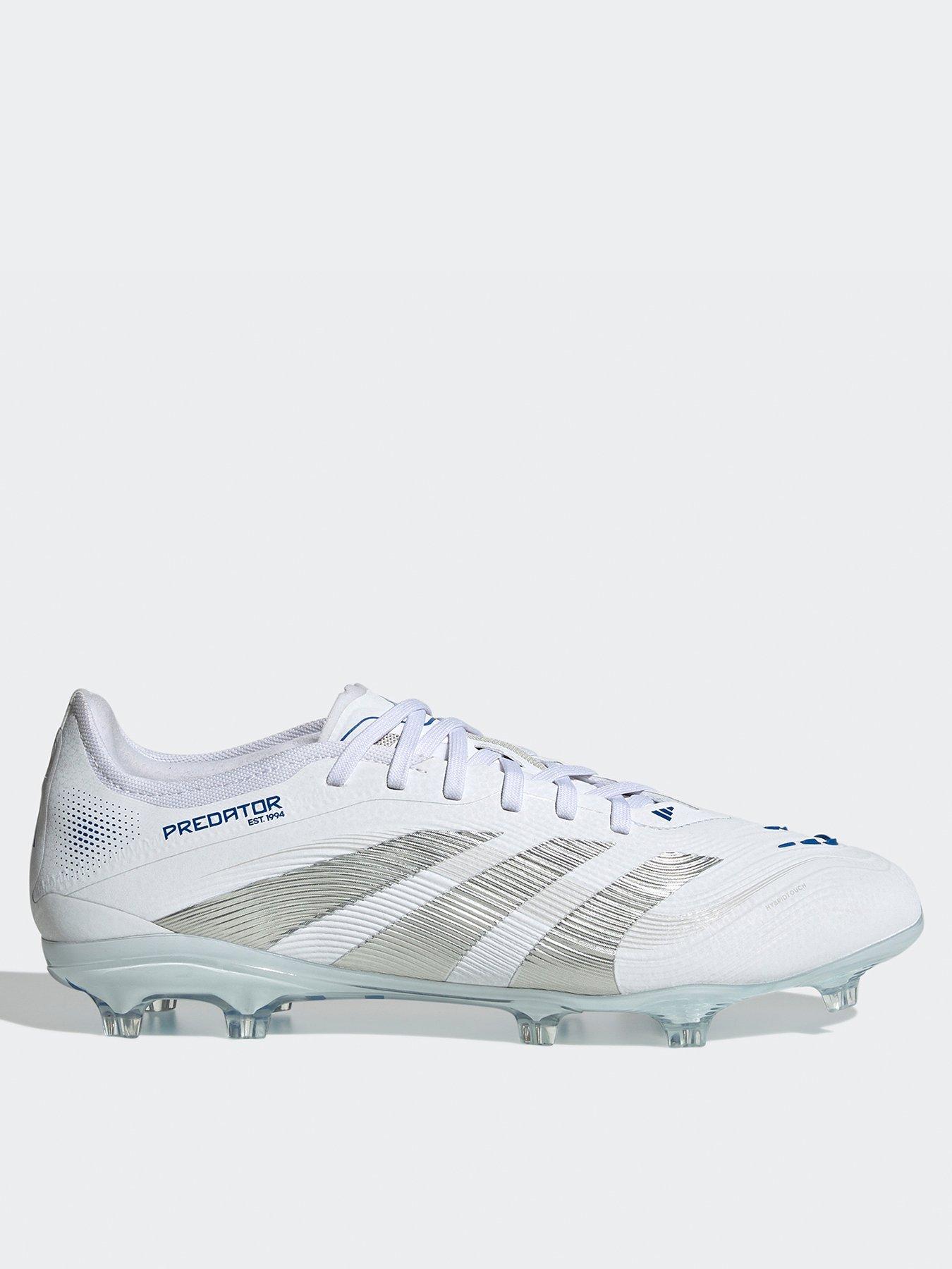 adidas Mens Predator Pro Firm Ground Football Boot - White | Very