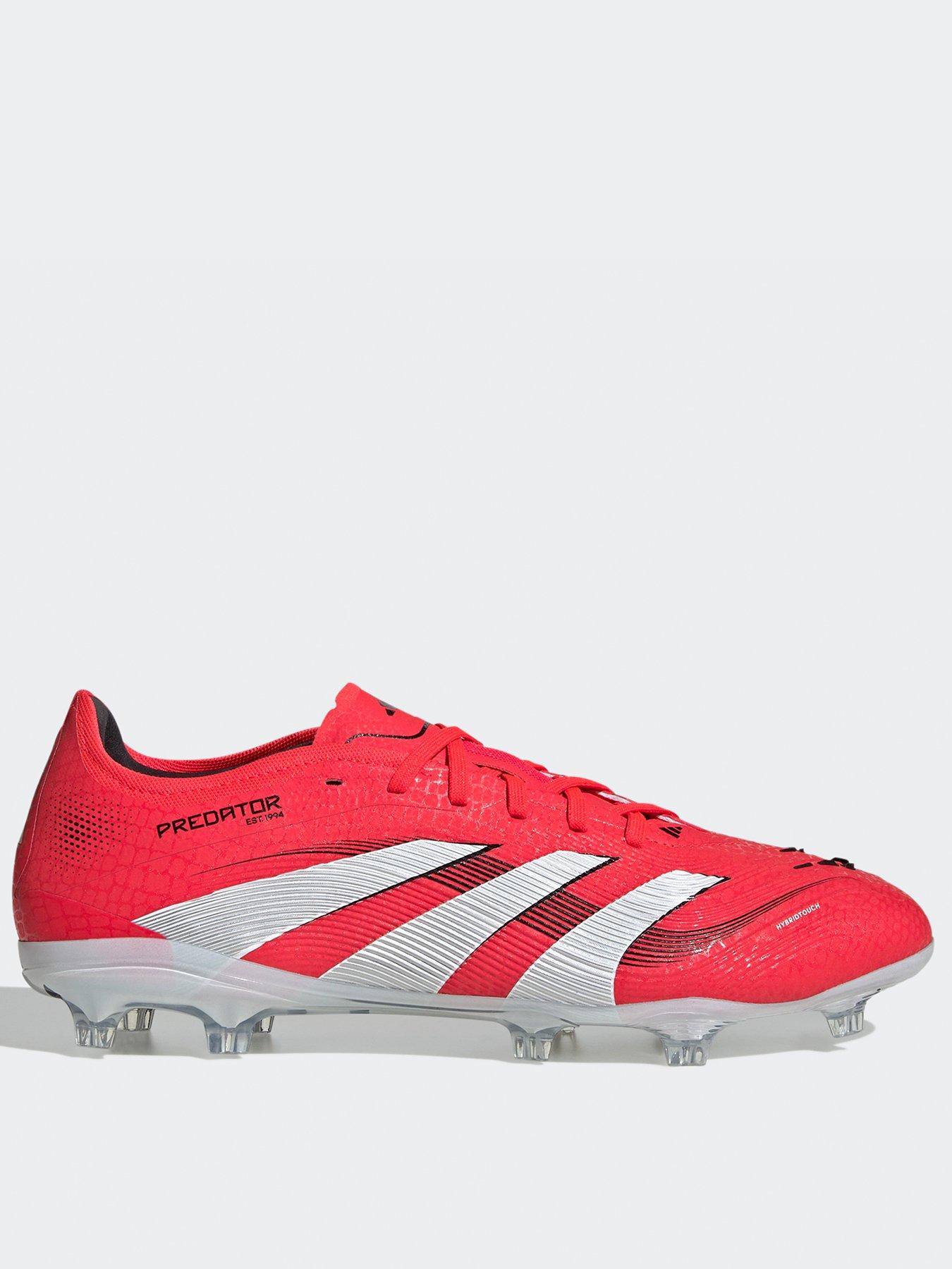 adidas Mens Predator Pro Firm Ground Football Boot - Red | Very