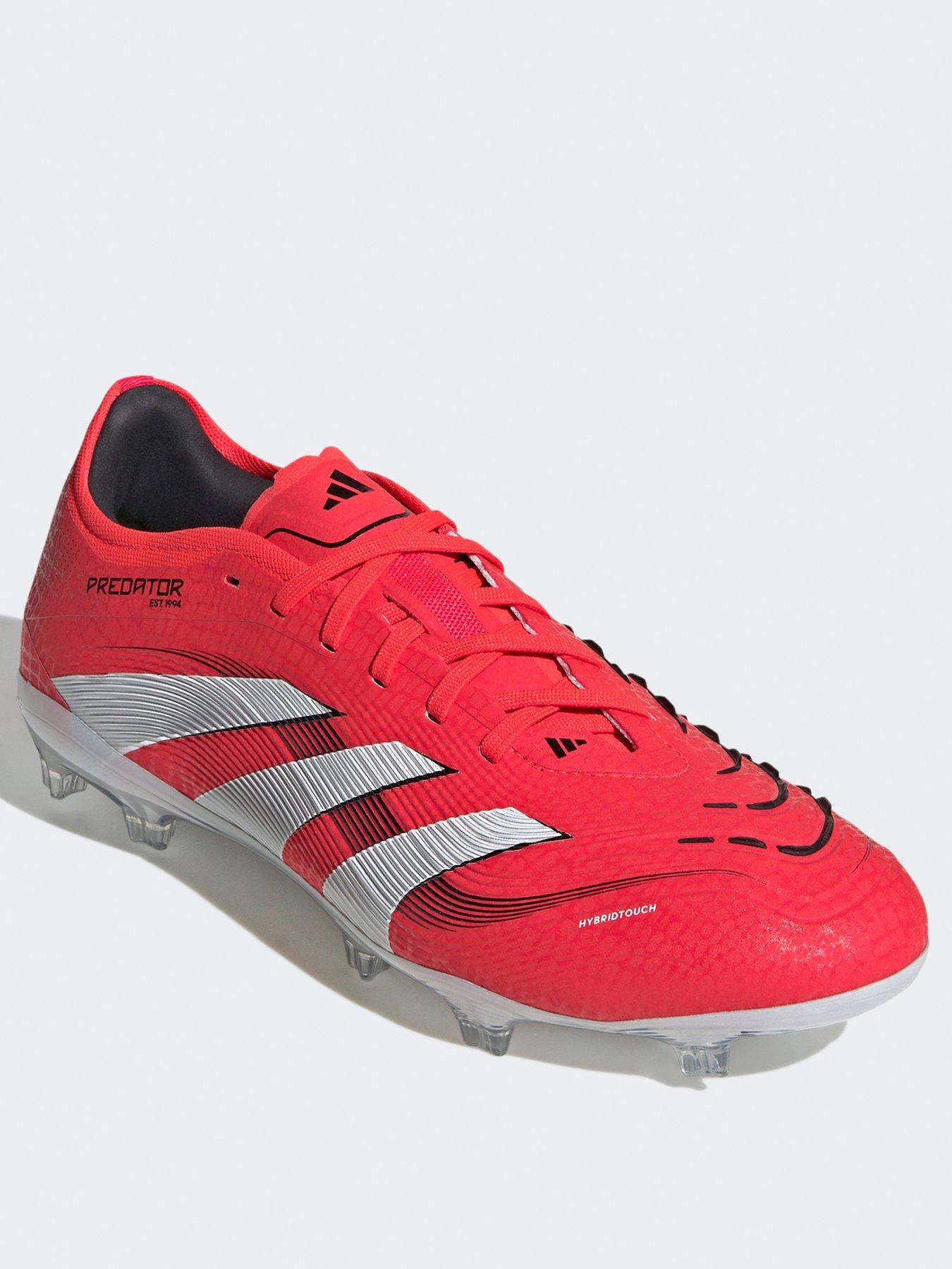 adidas Mens Predator Pro Firm Ground Football Boot - Red | Very