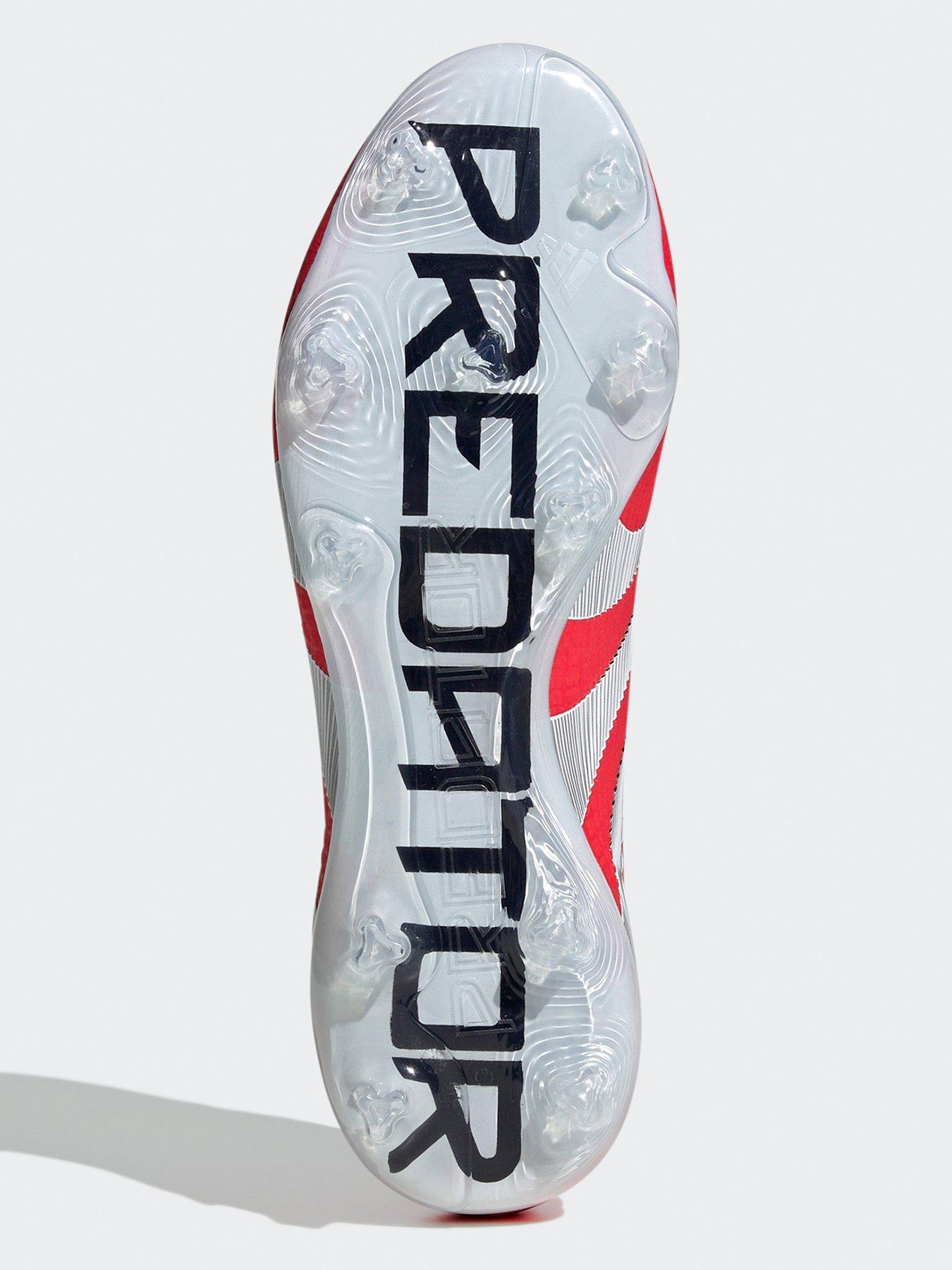 adidas Mens Predator Pro Firm Ground Football Boot - Red | Very