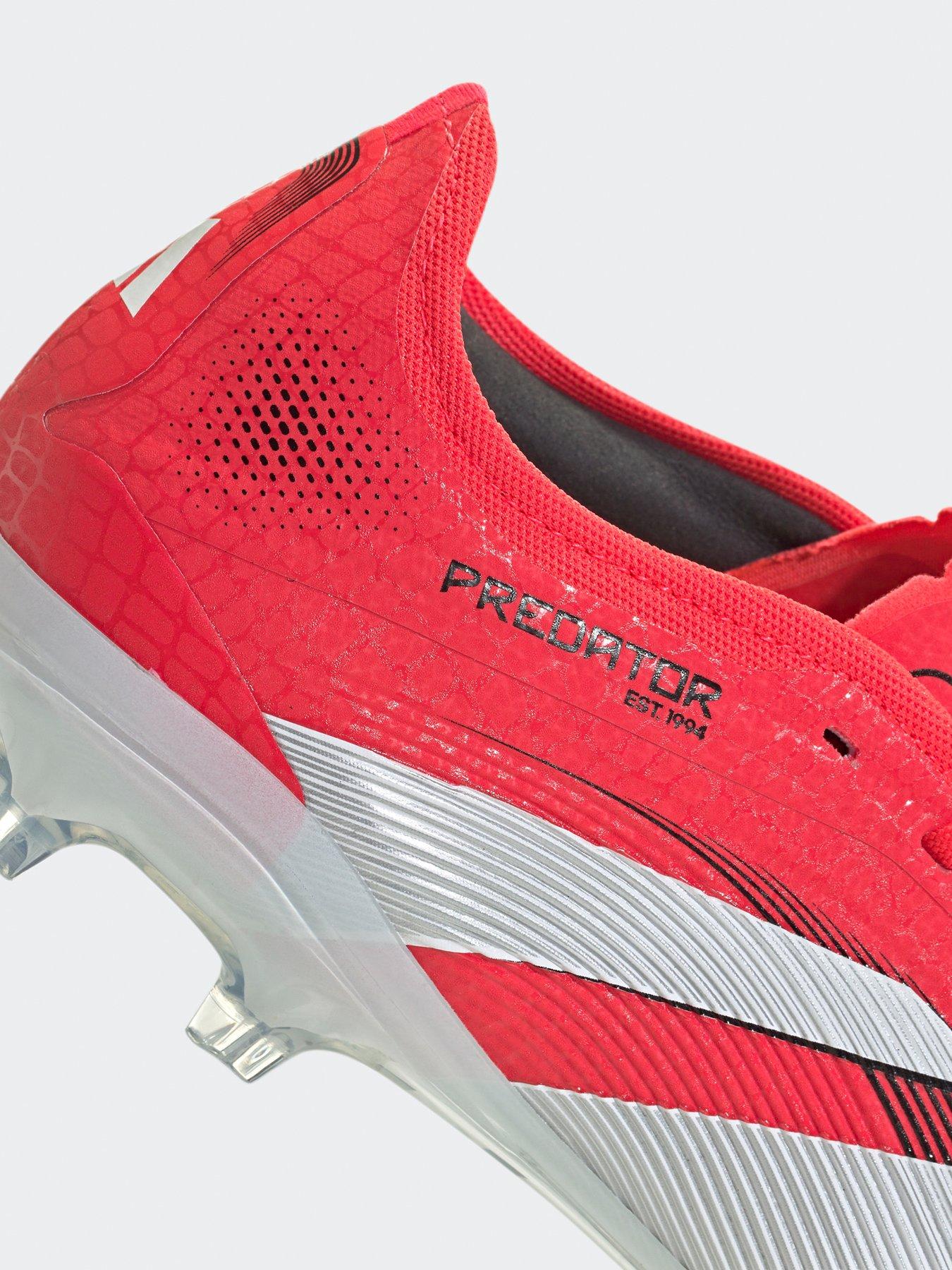 adidas Mens Predator Pro Firm Ground Football Boot - Red | Very