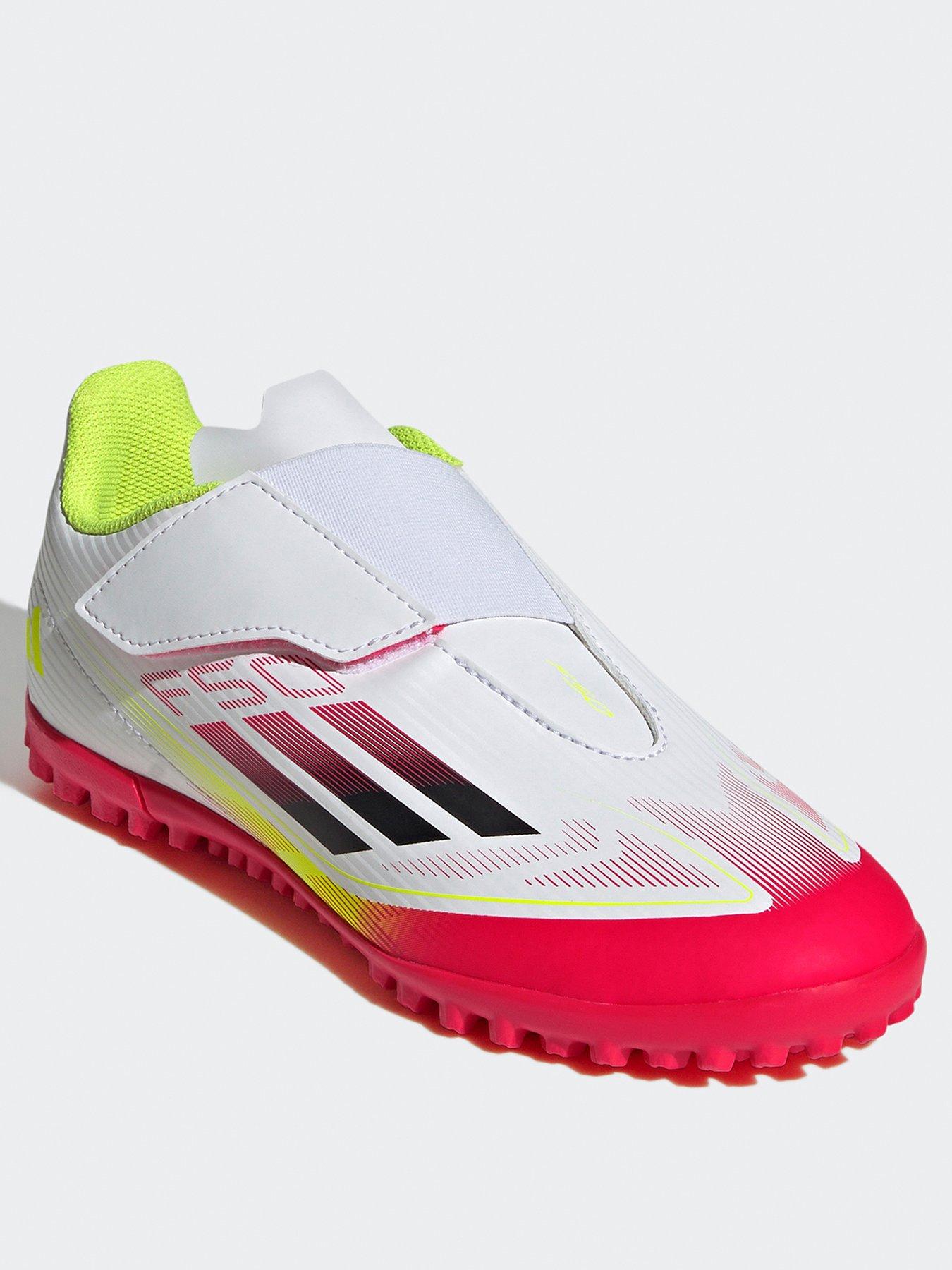 adidas Junior F50 Club Velcro Astro Turf Football Boot - White | Very