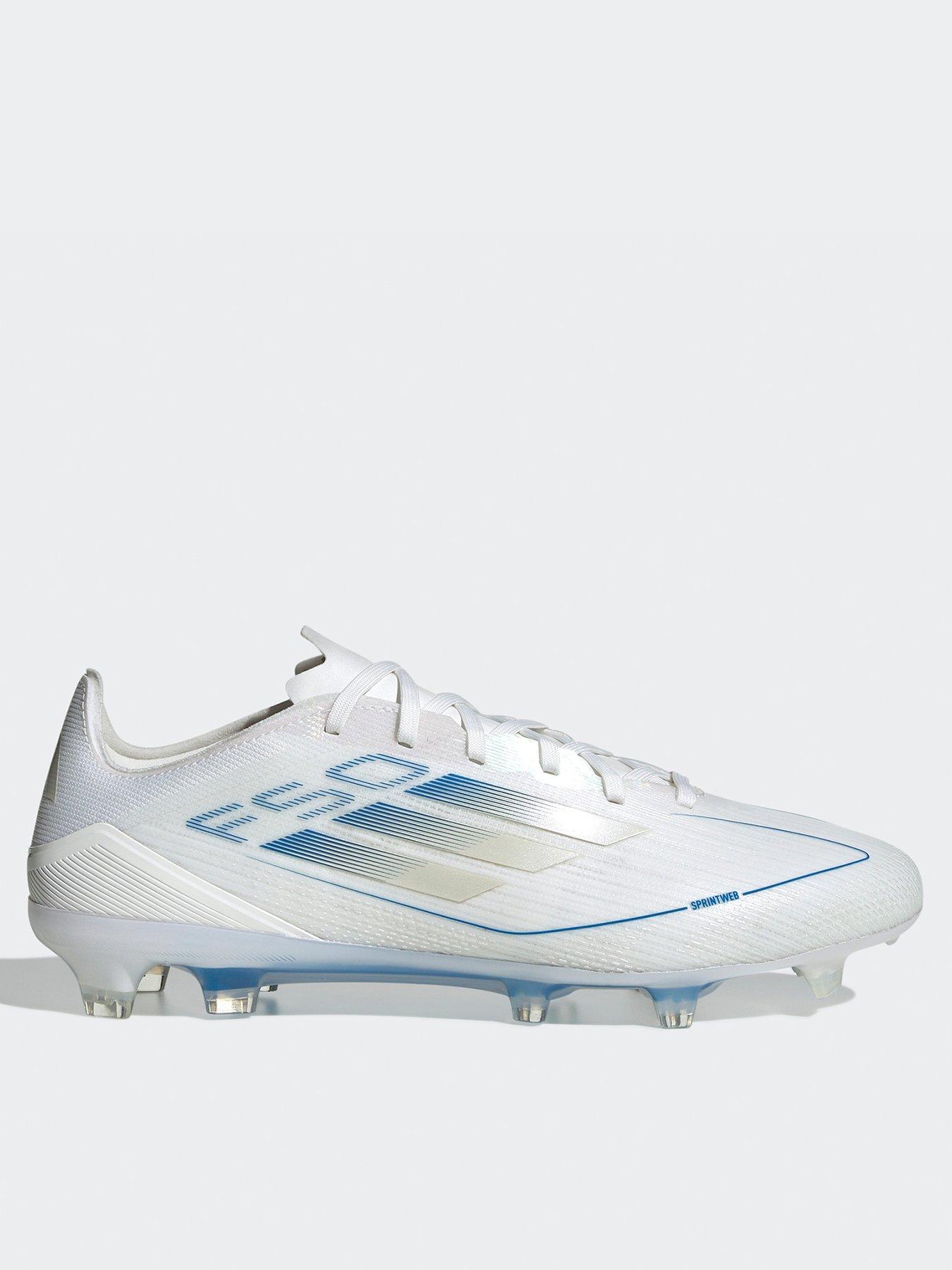 adidas Mens F50 Pro Firm Ground Football Boot - White | Very