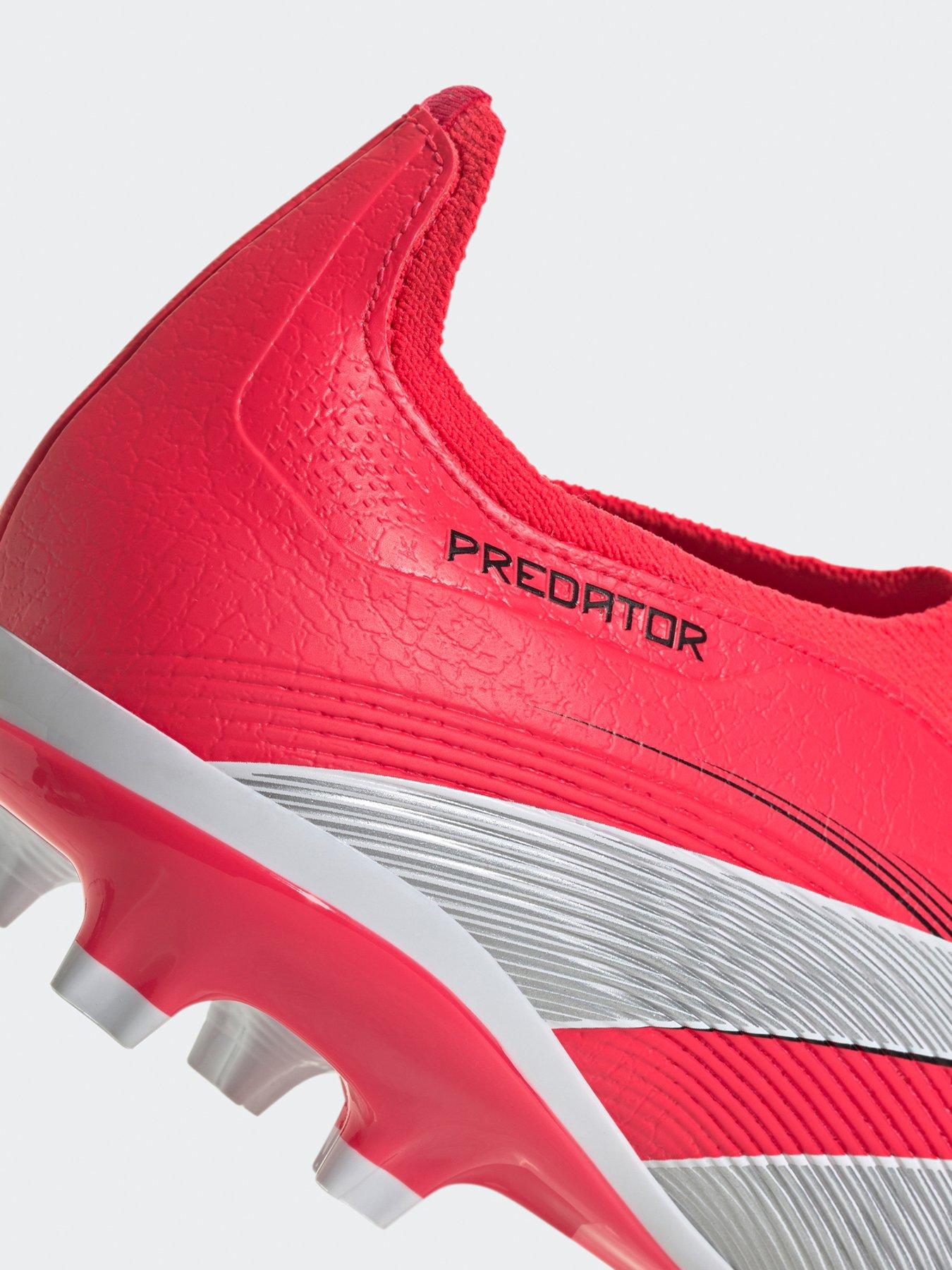 adidas Mens Predator League Laceless Firm Ground Football Boot - Red | Very