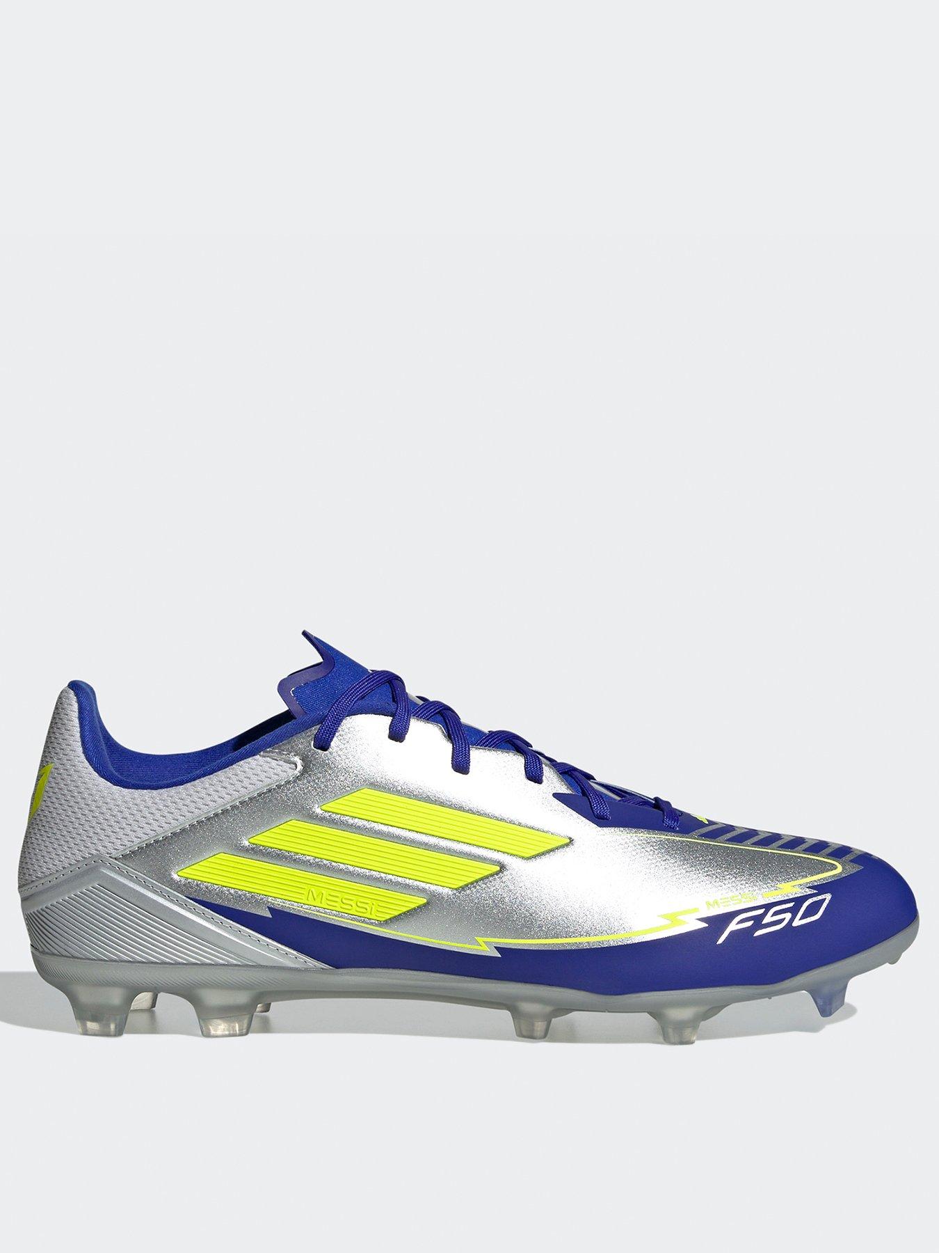 adidas Mens F50 League Messi Firm Ground Football Boots - Silver | Very