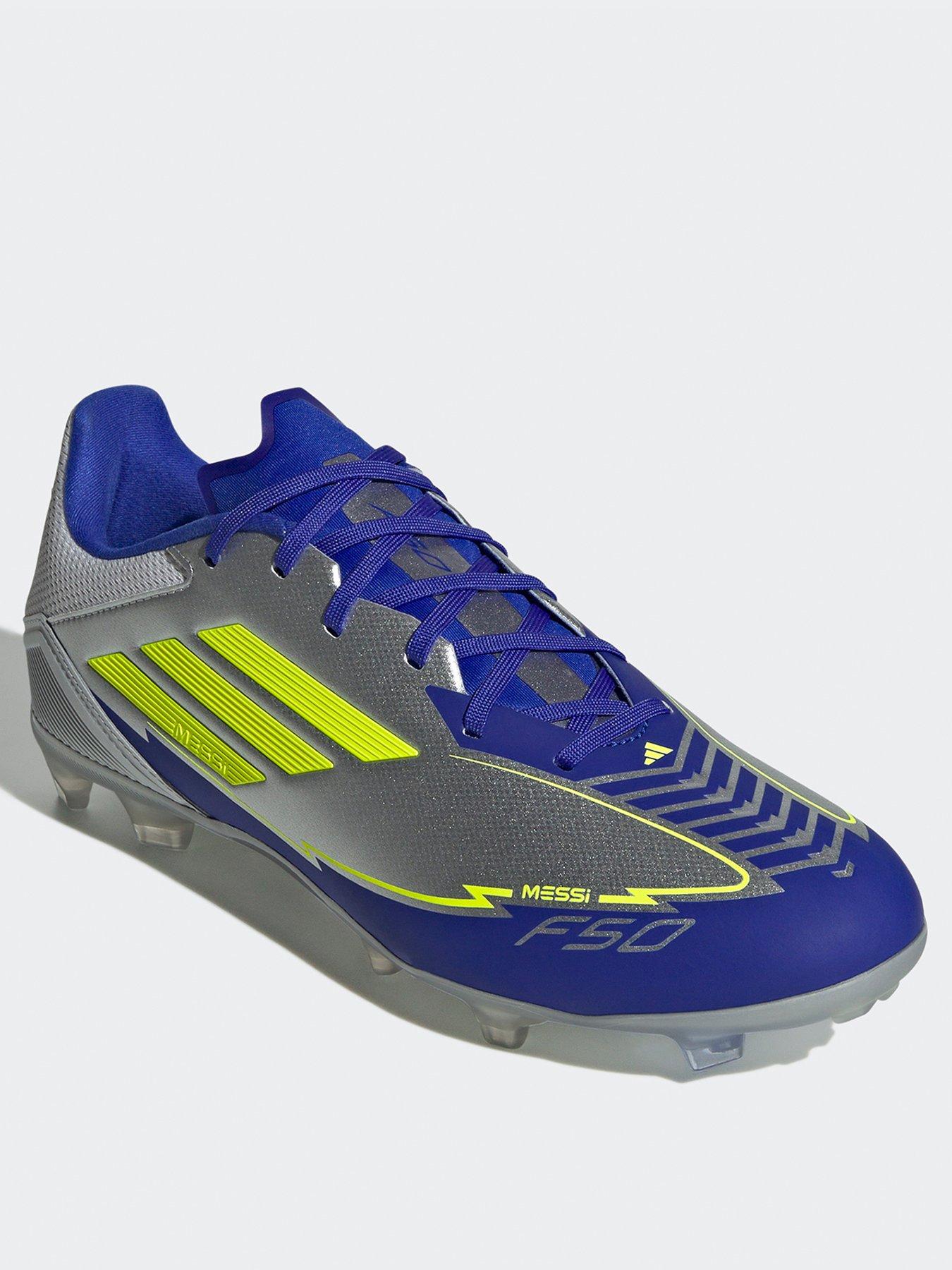 adidas Mens F50 League Messi Firm Ground Football Boots - Silver | Very
