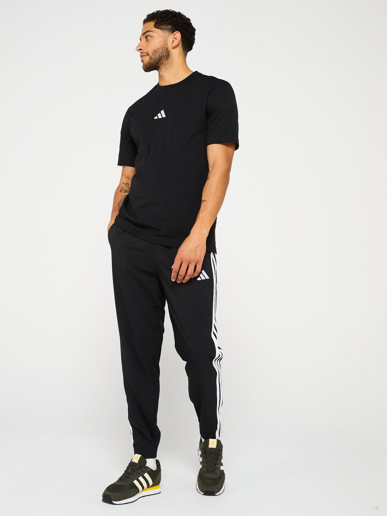 adidas Sportswear Men's Essential 3-stripe Woven Pant - Black | Very