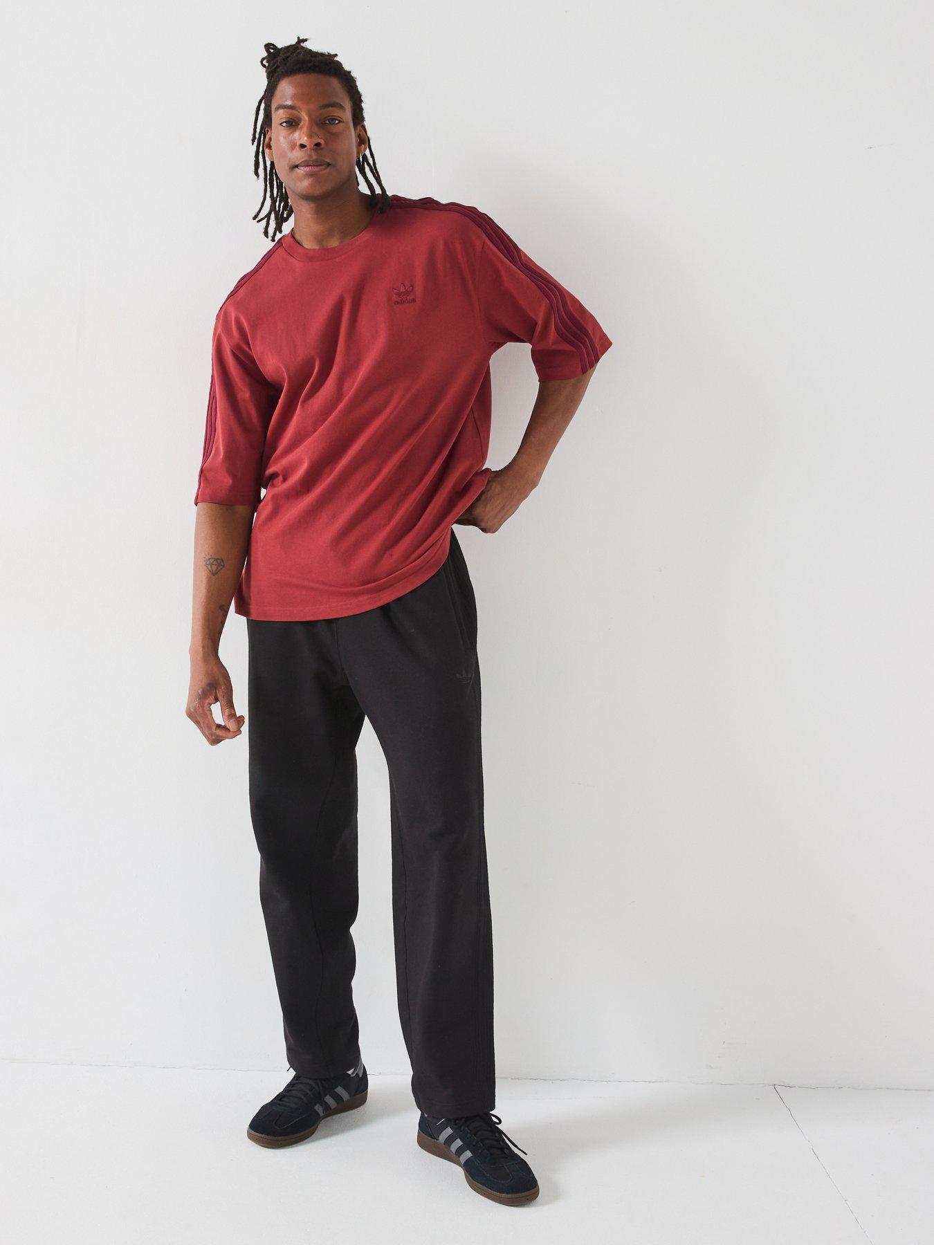adidas Originals Men's Adicolor Oversized T-Shirt - Preloved Ruby | Very