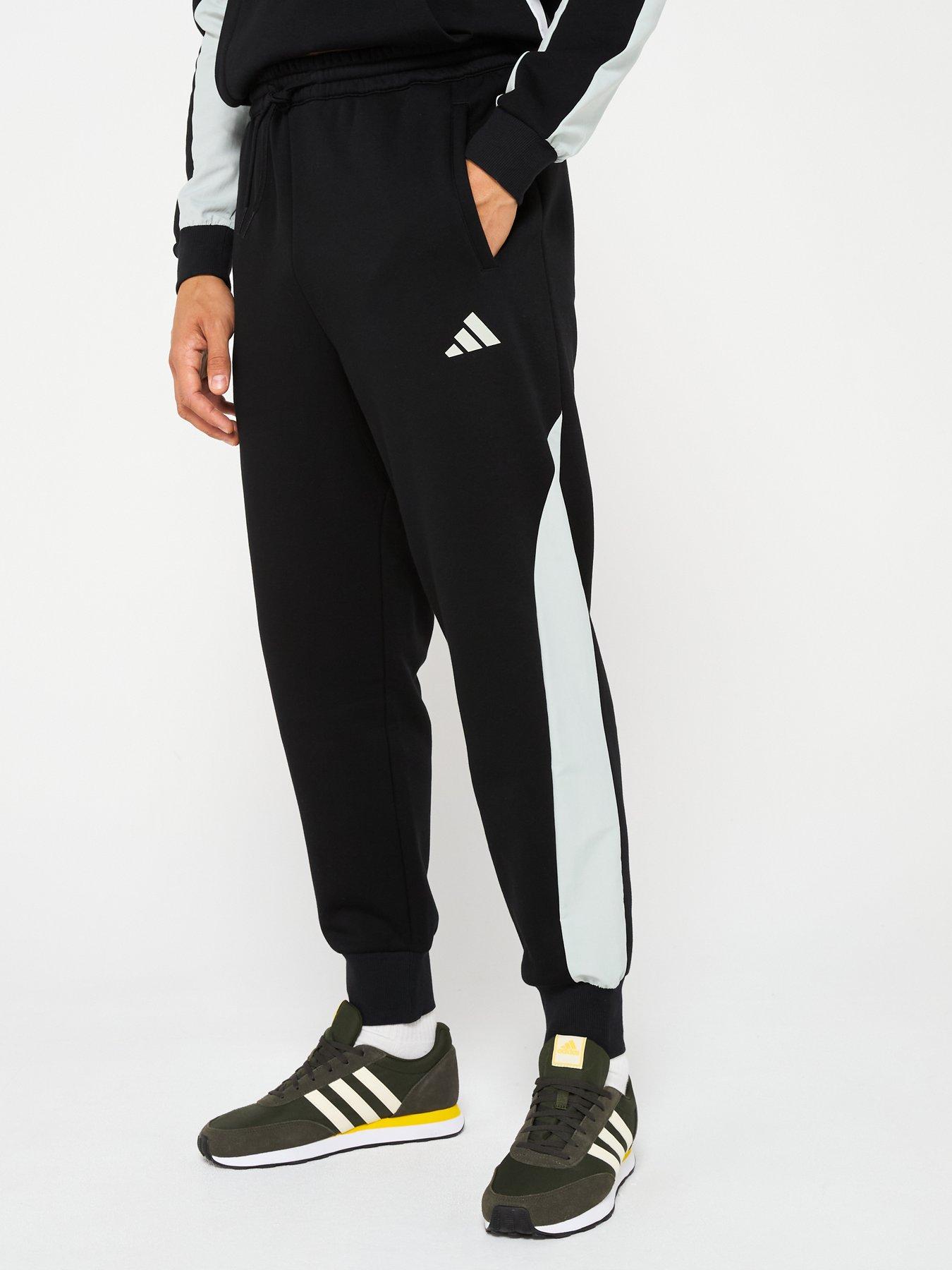 adidas Sportswear Mens Seasonal Essentials Colorblock Pants - Black | Very