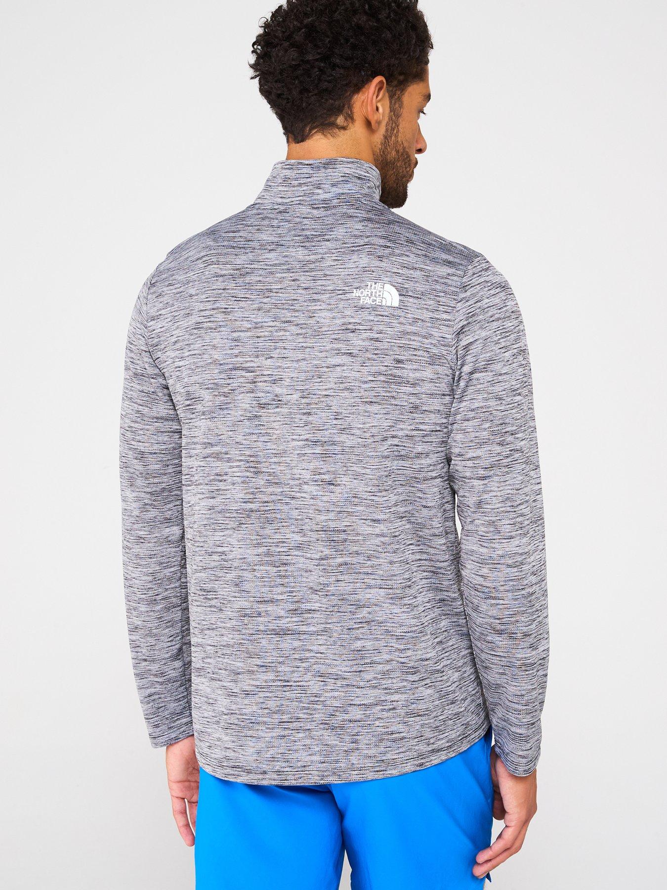 THE NORTH FACE Men's 24/7 Rager Long Sleeve 1/4 Zip Tee - Grey | Very