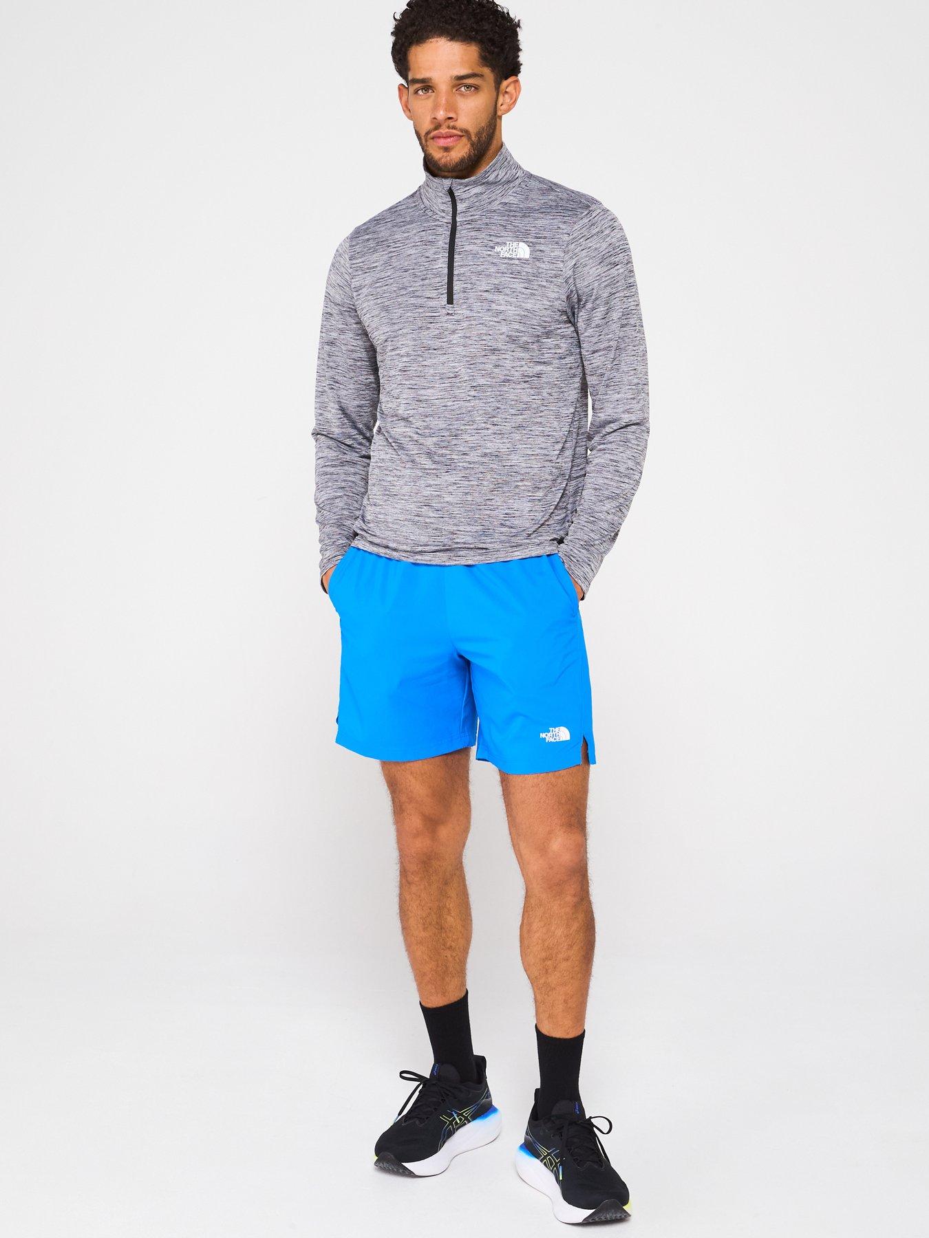 THE NORTH FACE Men's 24/7 Rager Long Sleeve 1/4 Zip Tee - Grey | Very