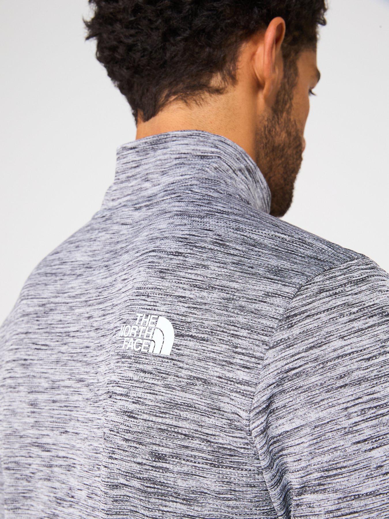 THE NORTH FACE Men's 24/7 Rager Long Sleeve 1/4 Zip Tee - Grey | Very