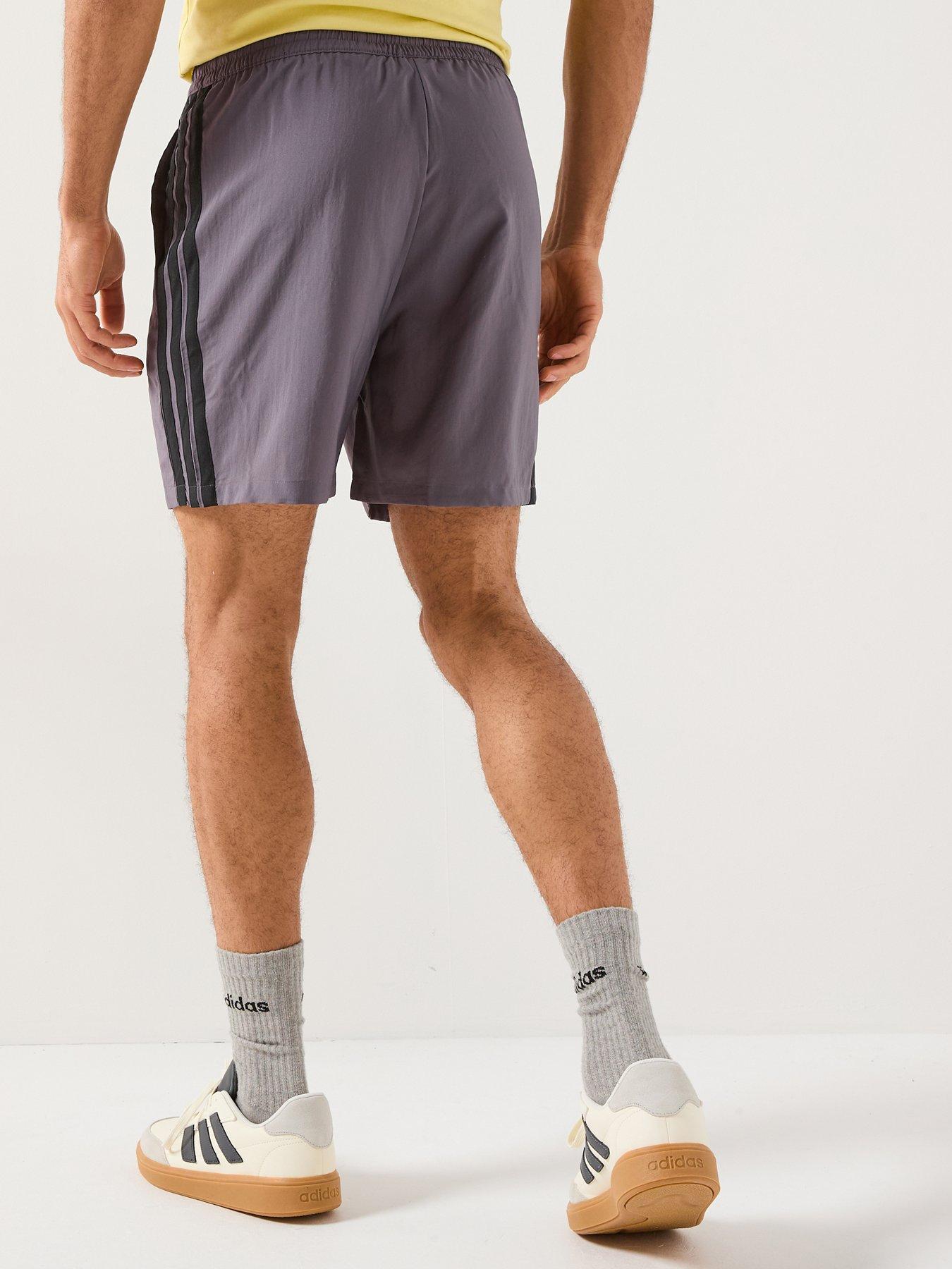 adidas Sportswear Mens Essentials 3-Stripe Chelsea Shorts - Grey Strata ...