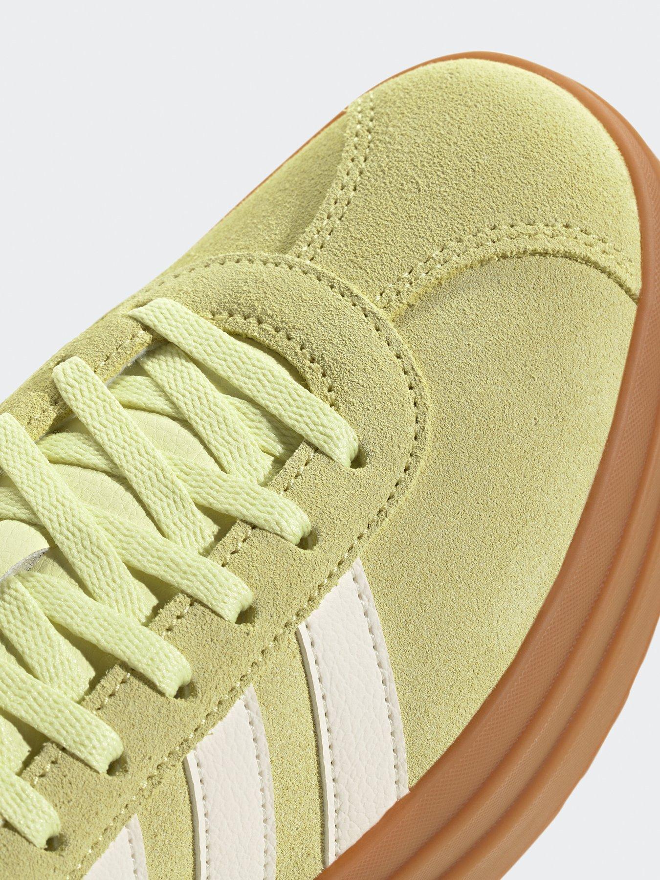 adidas Sportswear Womens Vl Court Bold Trainers - Ice Yellow/Off White/Lucid Lem | Very