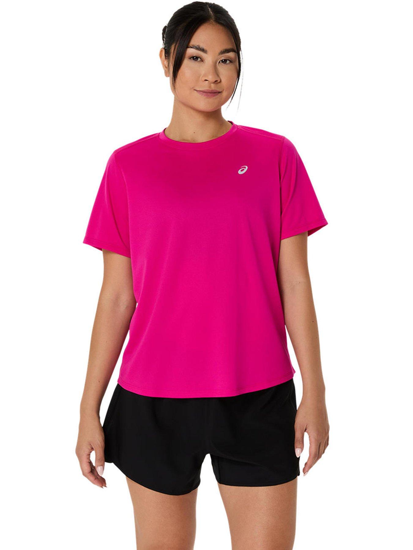Asics Womens Running Core T-Shirt - Pink | Very