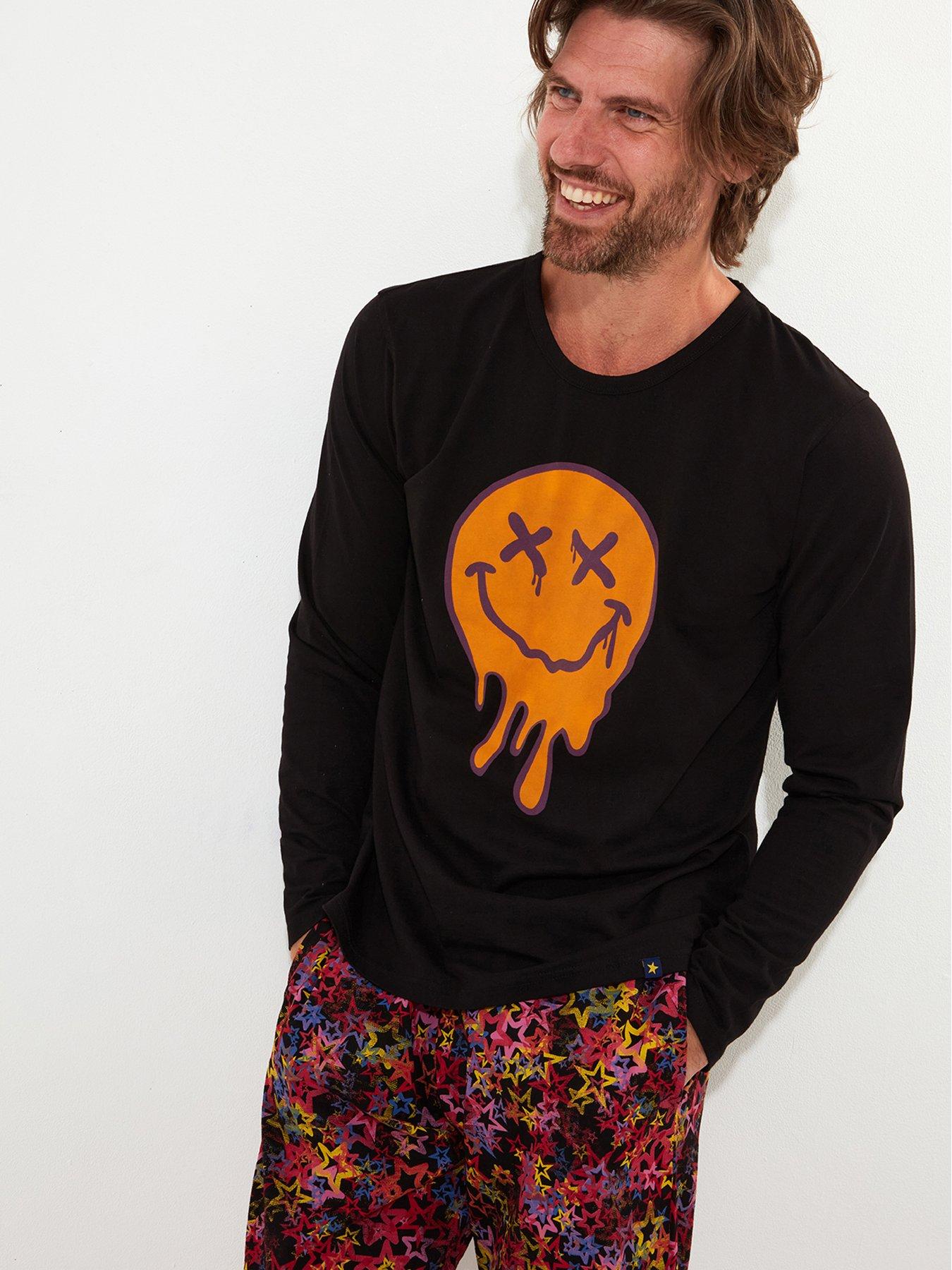 Joe Browns Drippy Graphic Pyjama Set - Black | Very