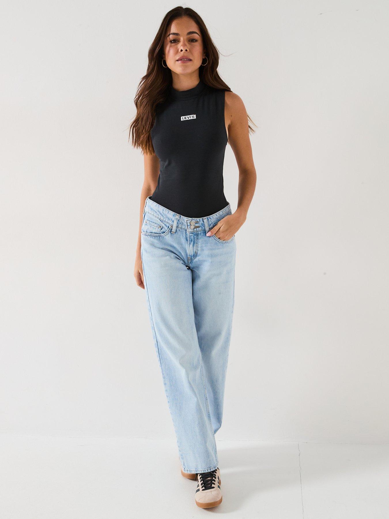 Levi's Graphic Effortless Tank - Caviar - Black | Very