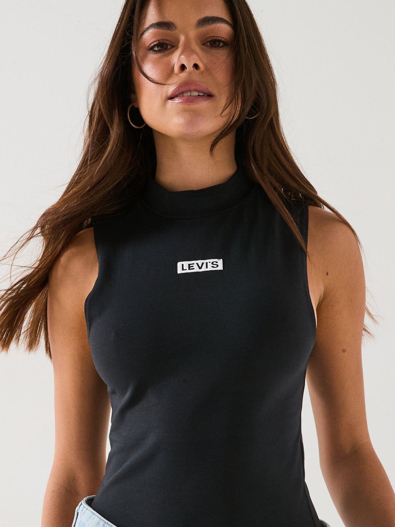 Levi's Graphic Effortless Tank - Caviar - Black | Very