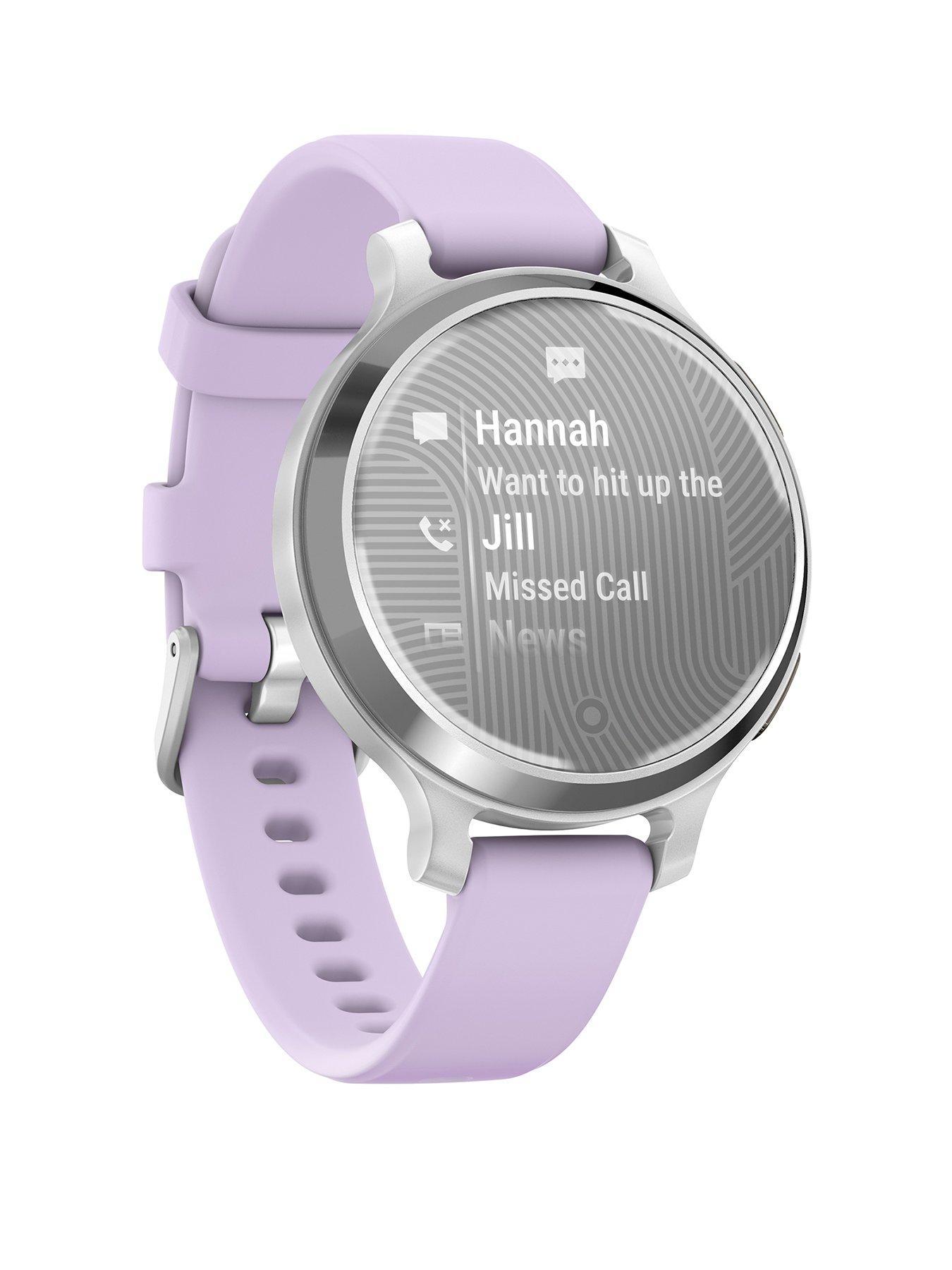 Garmin Lily 2 Active Smartwatch - Silver Purple | Very