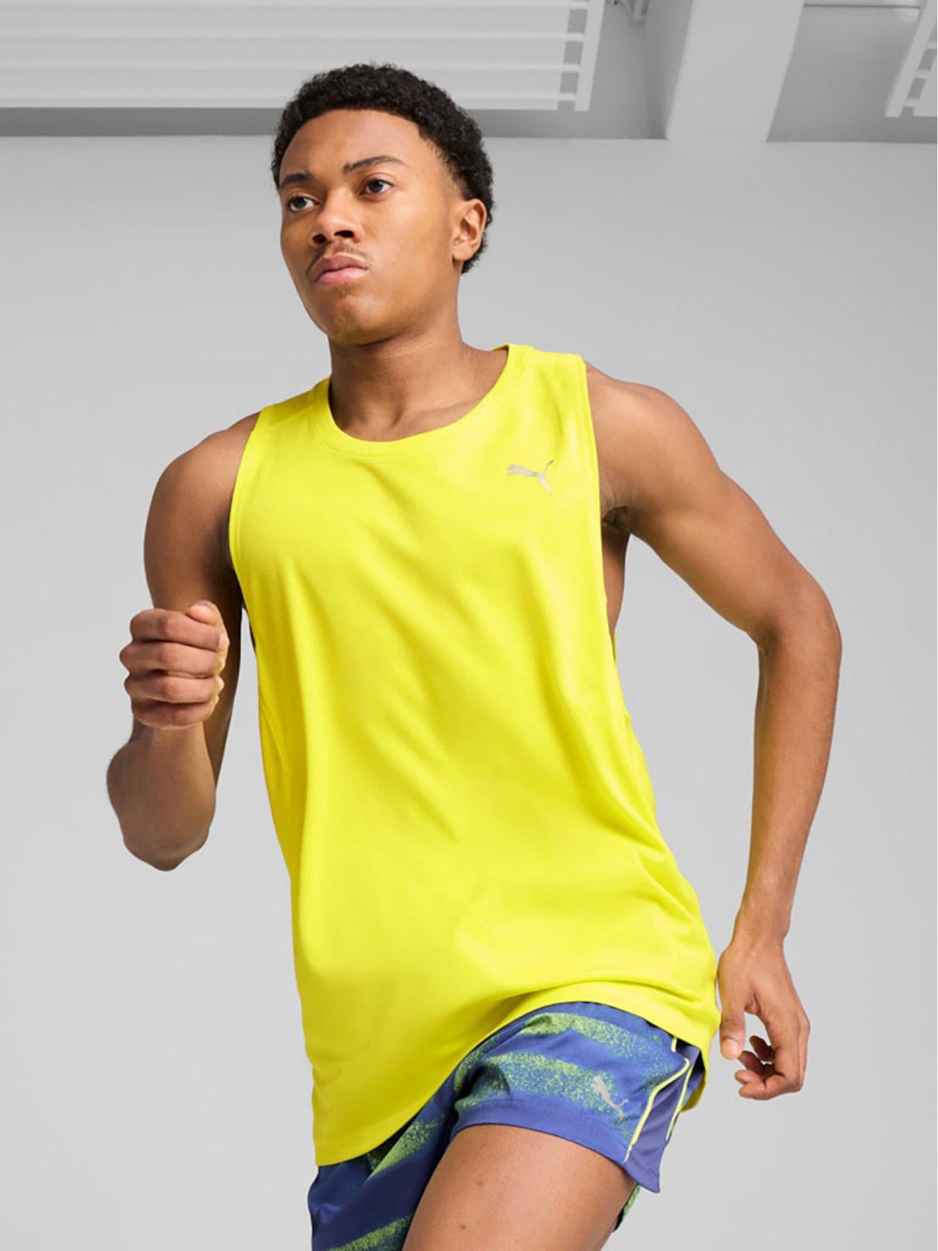 Puma Mens Running Velocity Tank - Yellow | Very