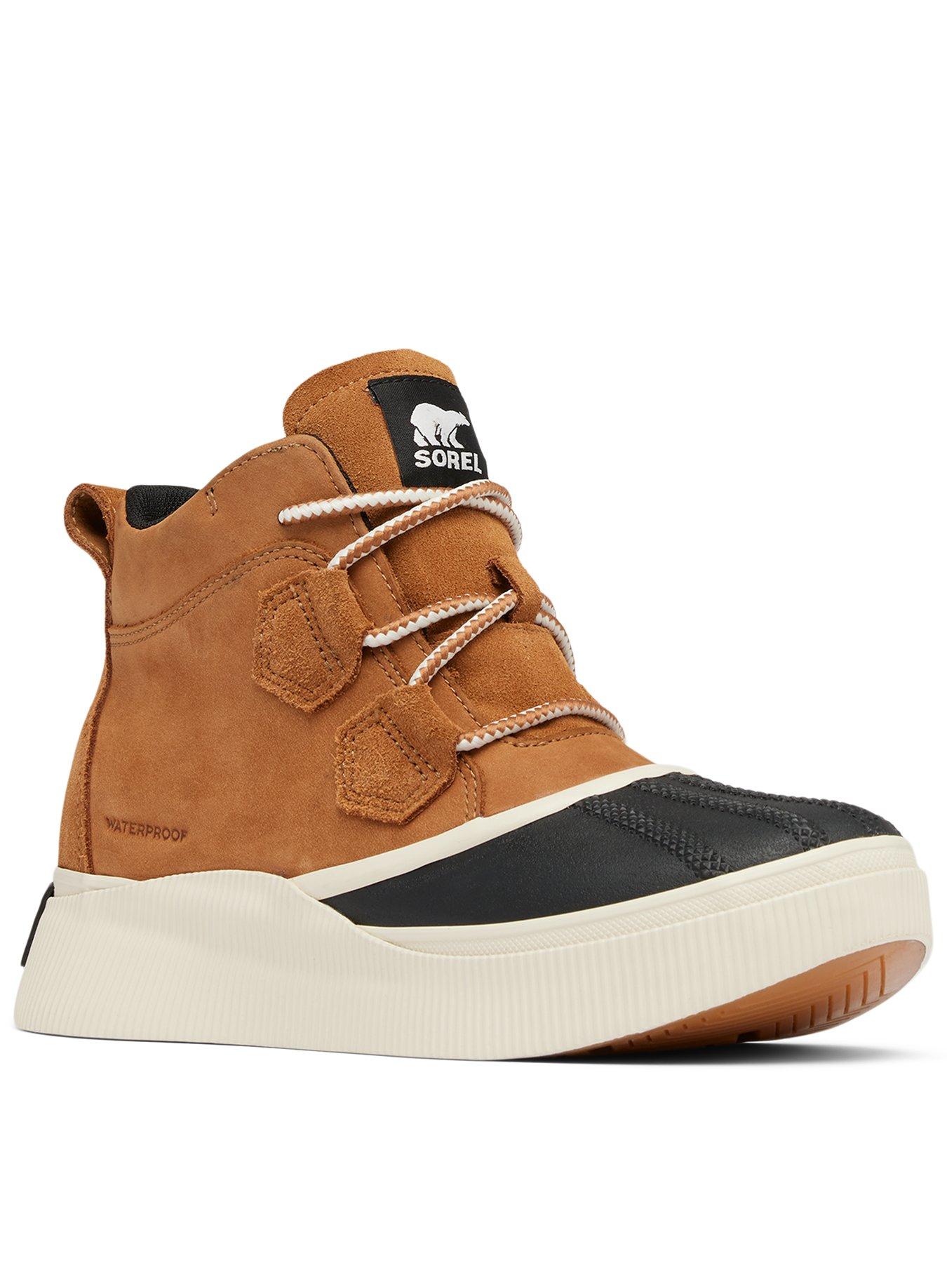 SOREL Womens Out N About 4 Classic Mid Waterproof Sneaker - Brown | Very